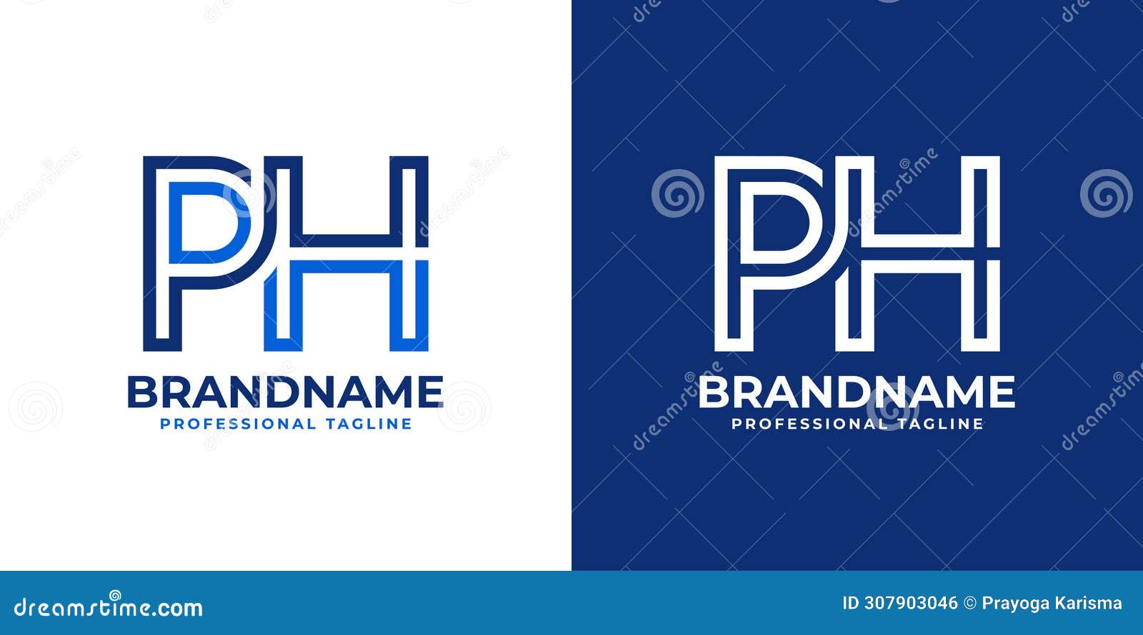 Letters PH Line Monogram Logo, Suitable for Business with PH or HP ...