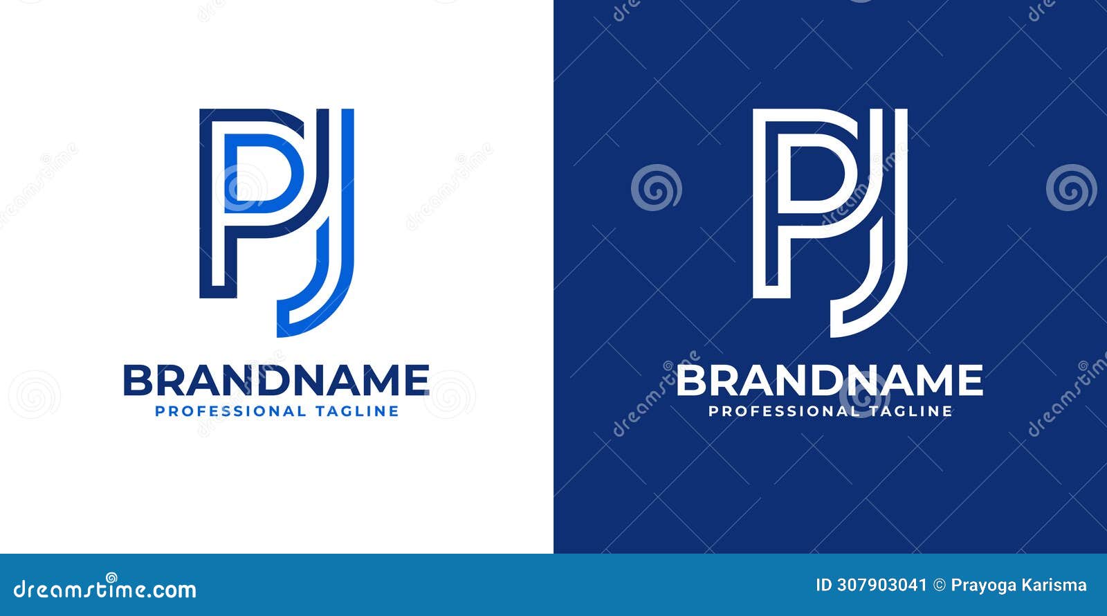 Letters PJ Line Monogram Logo, Suitable for Business with PJ or JP ...