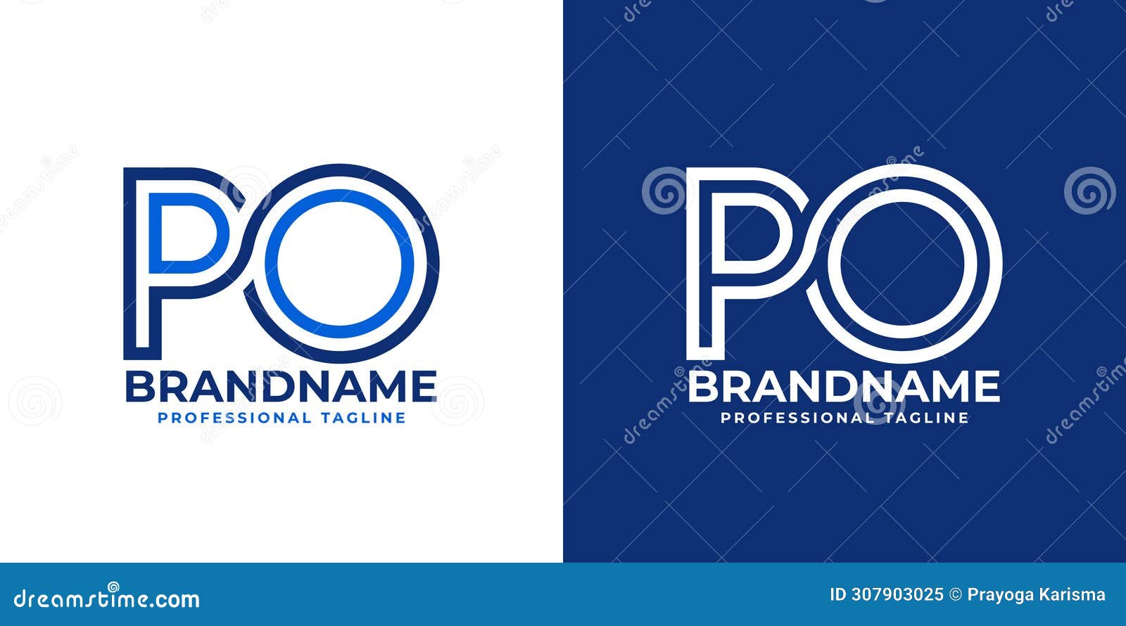 Letters PO Line Monogram Logo, Suitable for Business with PO or OP ...