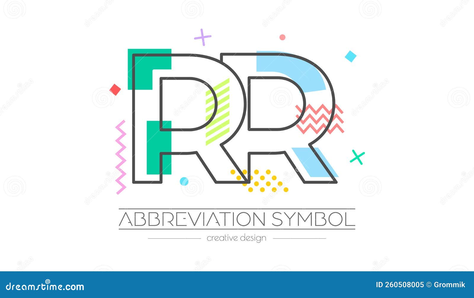 Letters R and R. Merging of Two Letters. Initials Logo or Abbreviation ...