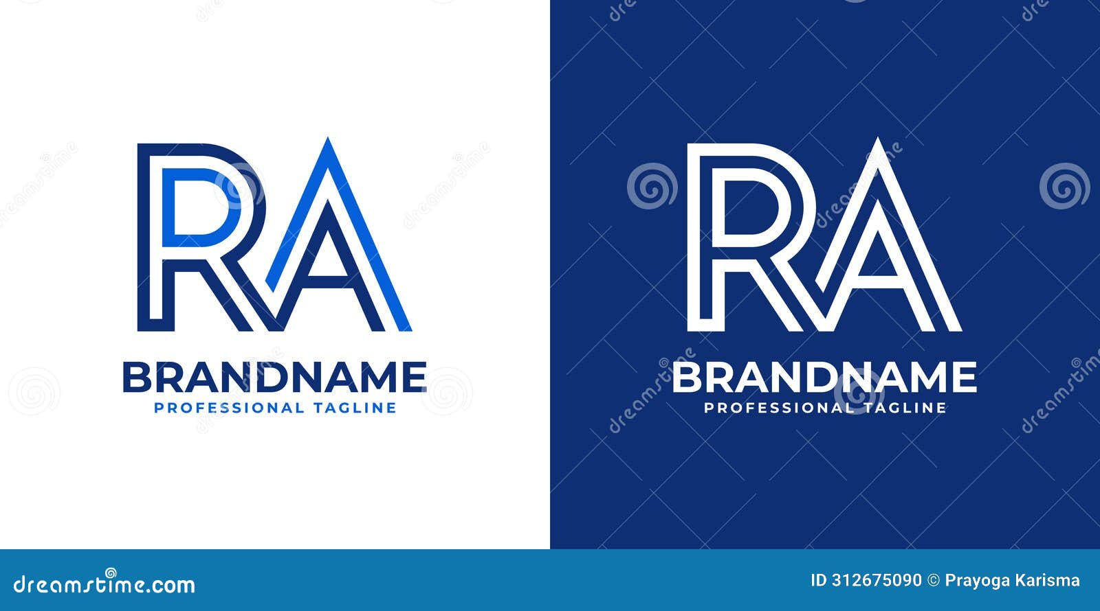 Letters RA Line Monogram Logo, Suitable for Business with RA or AR ...
