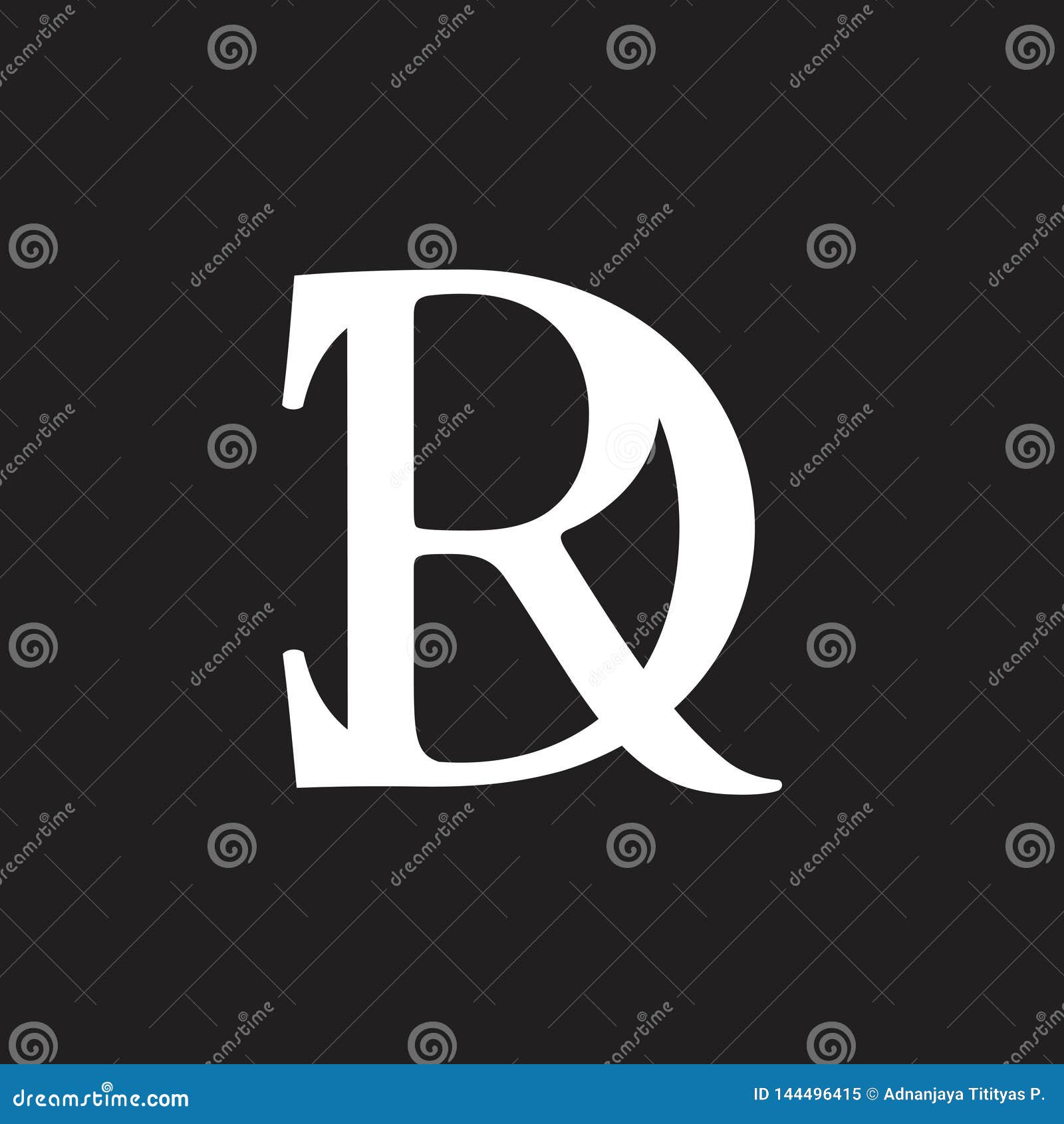 Letters Rd Simple Geometric Logo Vector Stock Vector - Illustration of ...