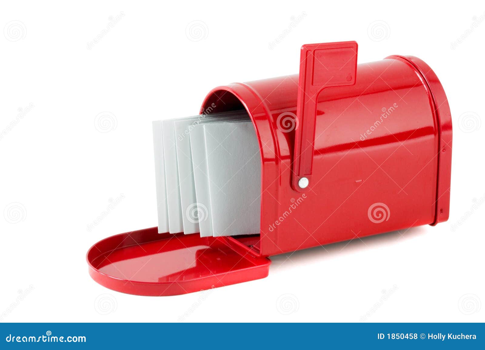Letters in Red Mailbox stock photo. Image of envelopes - 1850458