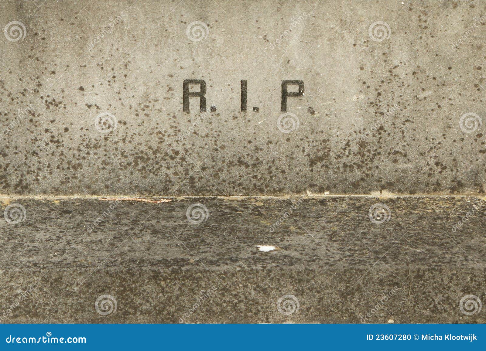 The Letters RIP on an Old Grave Stock Photo - Image of memorial ...