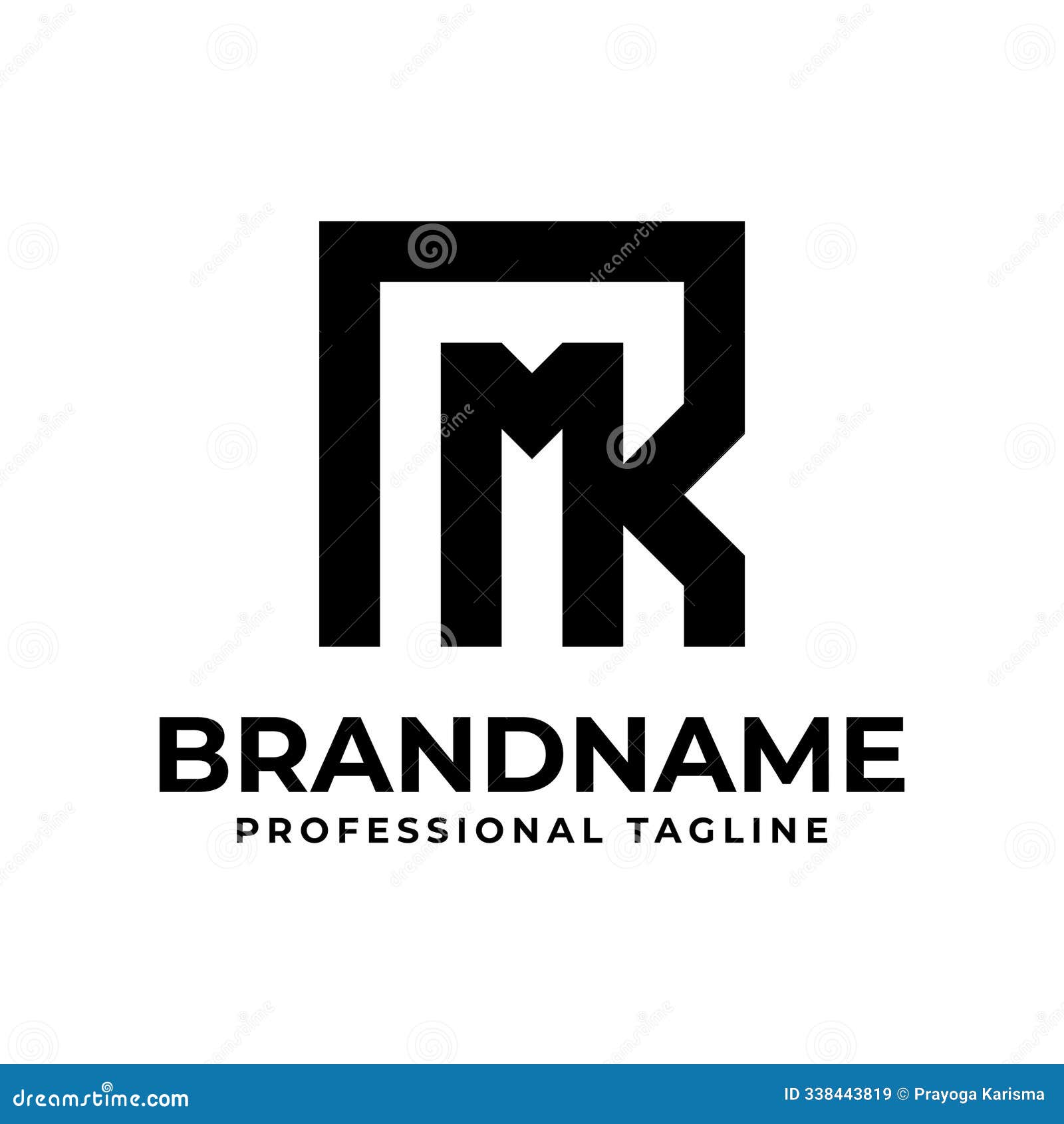 Letters RM Monogram Logo, Suitable for Any Business with MR or RM ...