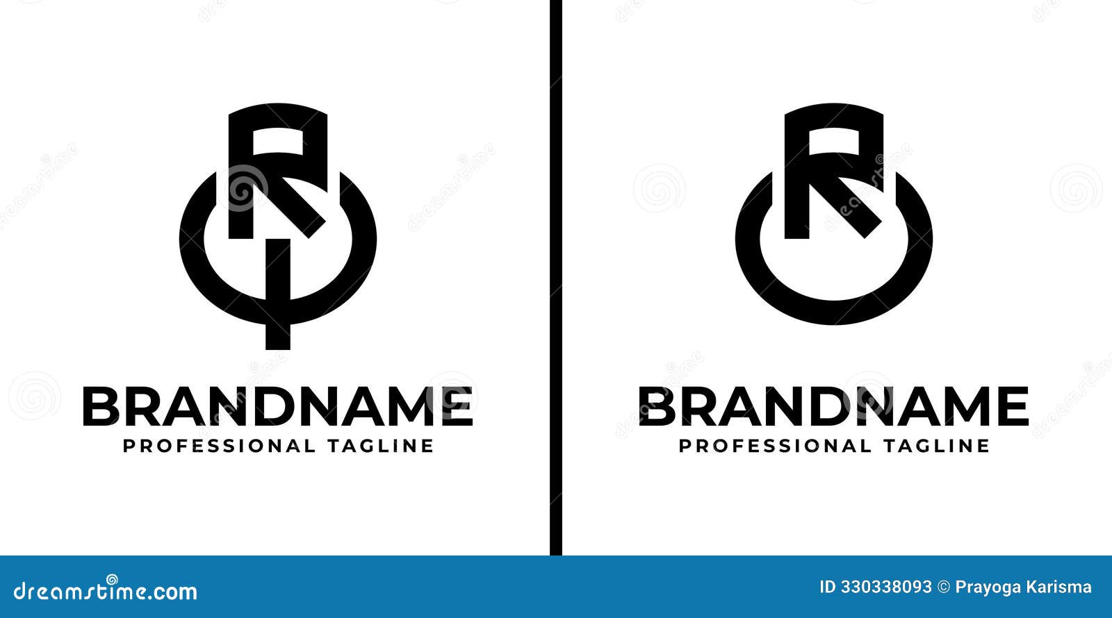 Letters RQ and RO Monogram Logo, Suitable for Any Business with RQ, QR ...
