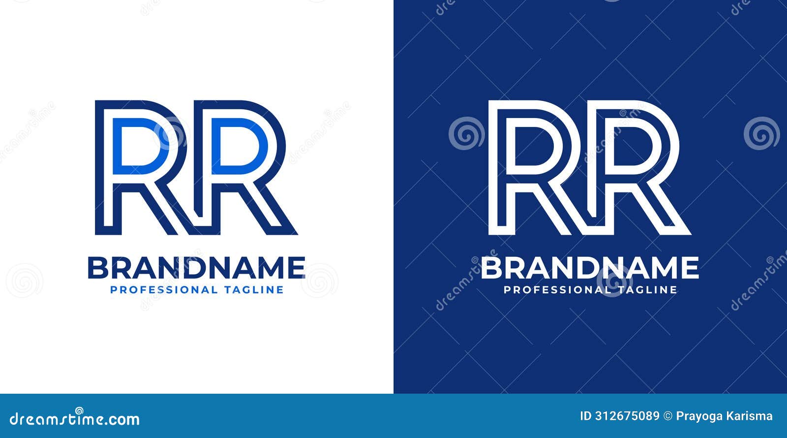 Letters RR Line Monogram Logo, Suitable for Business with RR Initials ...