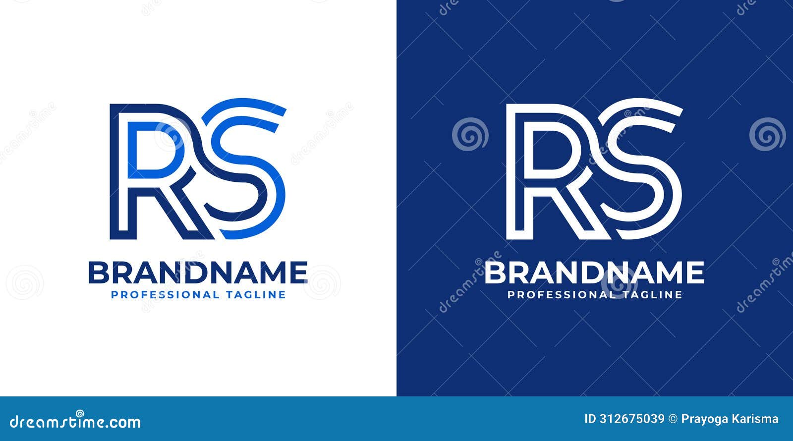 Letters RS Line Monogram Logo, Suitable for Business with RS or SR ...