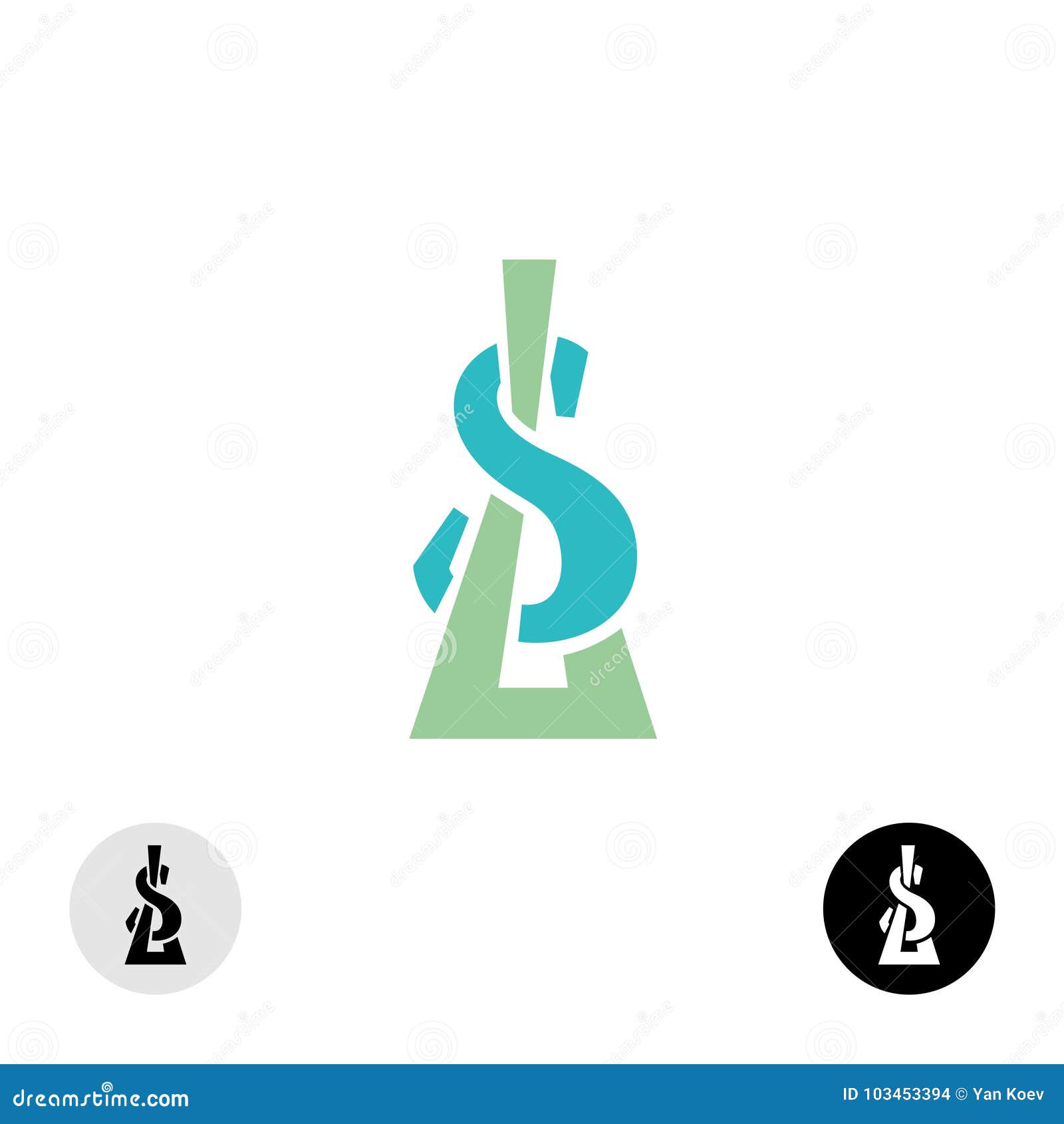 Letter S and L logo stock vector. Illustration of line - 103453394