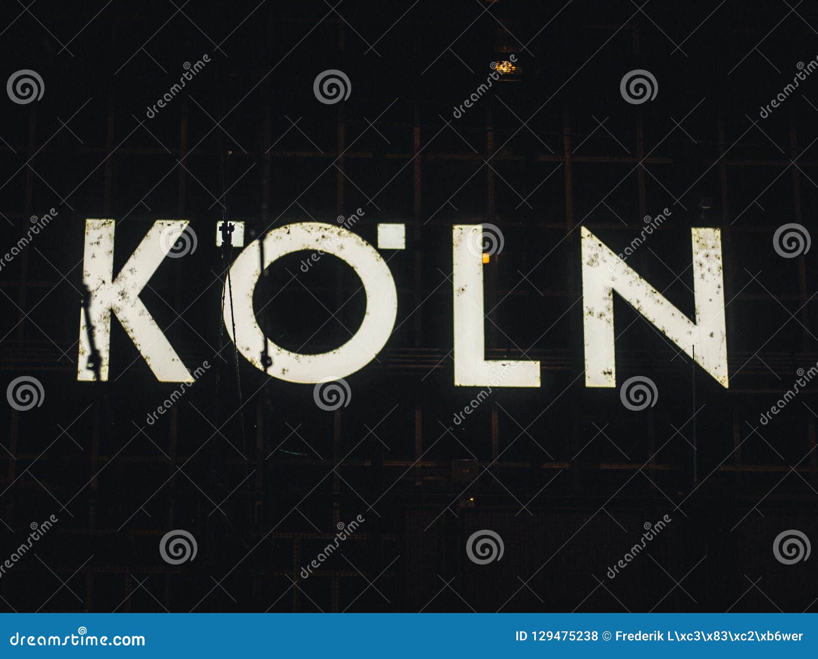 Letters Saying `KÃ¶ln` Cologne Stock Photo - Image of urban, transport: 129475238