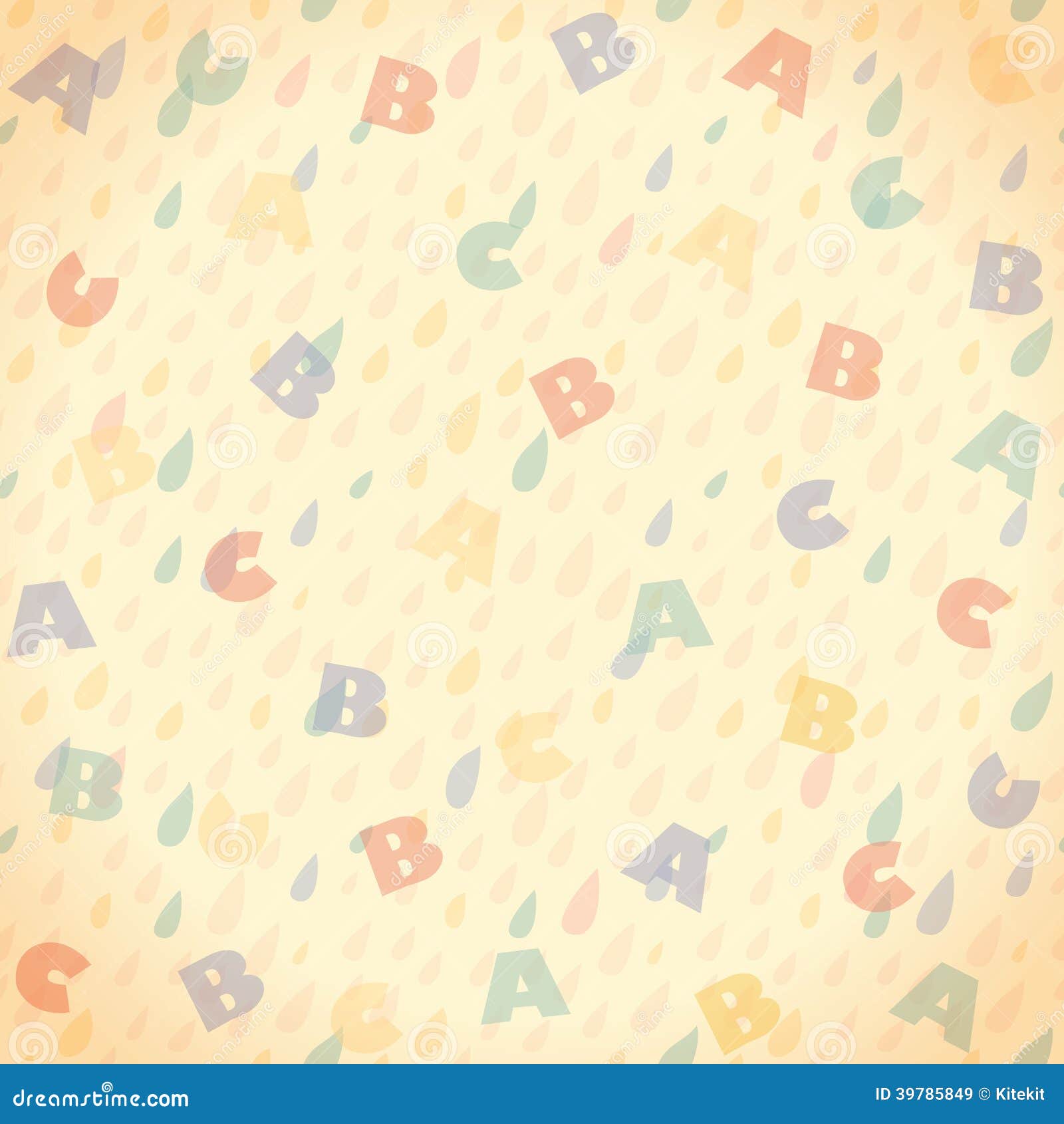 Letters Seamless Background. Stock Vector - Illustration of print ...