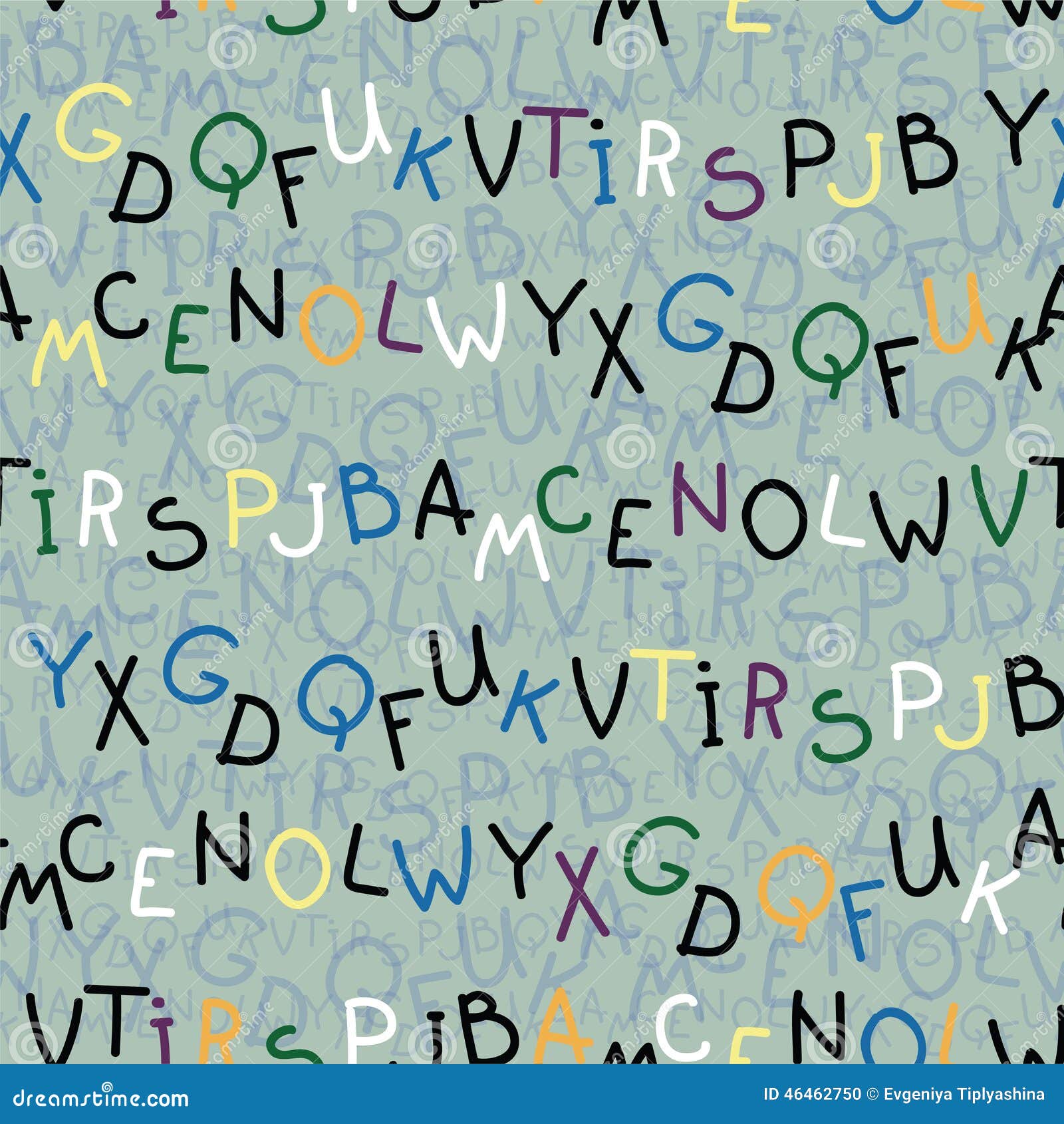 The Letters. Seamless Texture Stock Vector - Illustration of alphabet ...