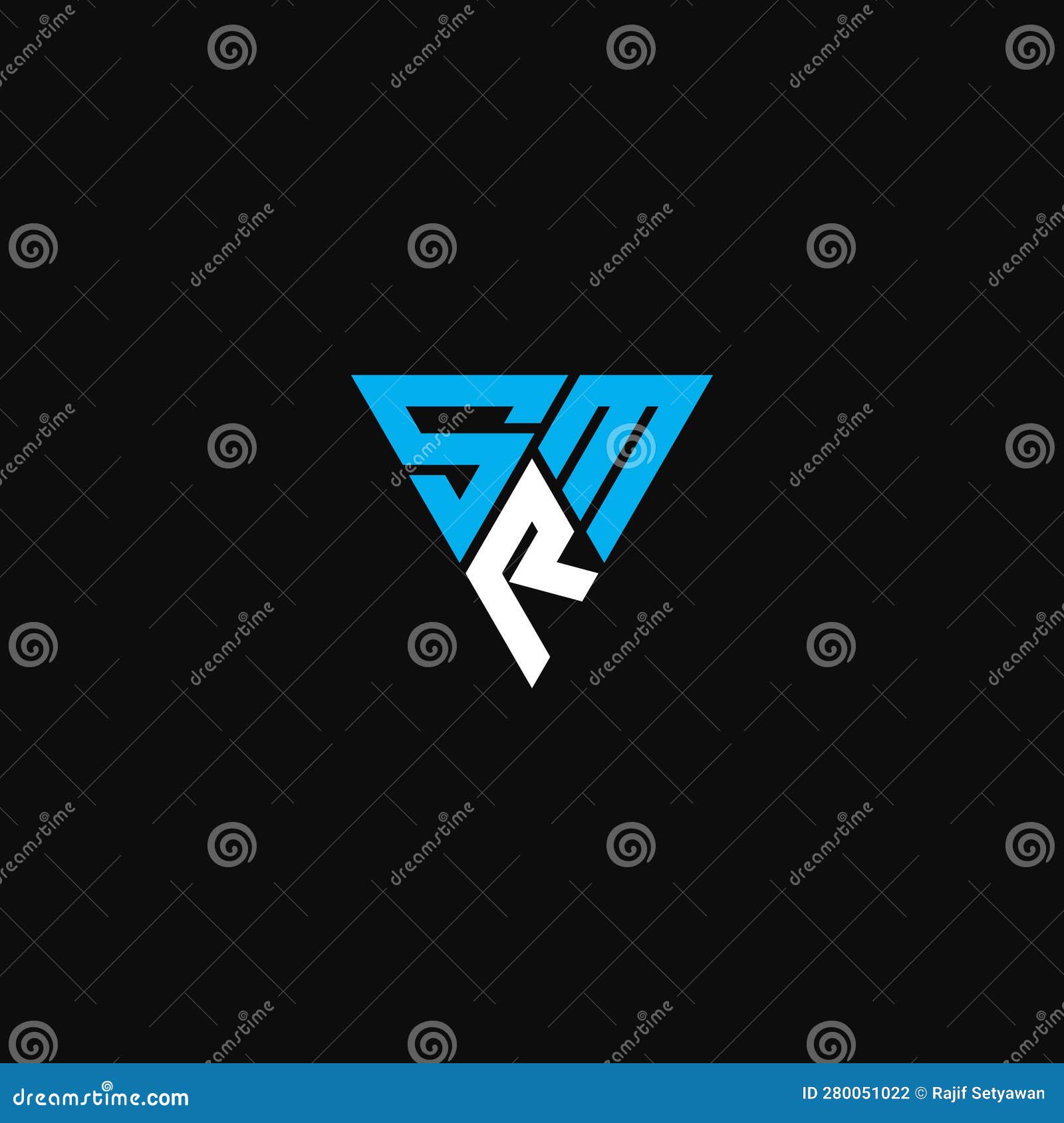 Letters SMR SRM Triangle Logo Vector Illustration | CartoonDealer.com ...