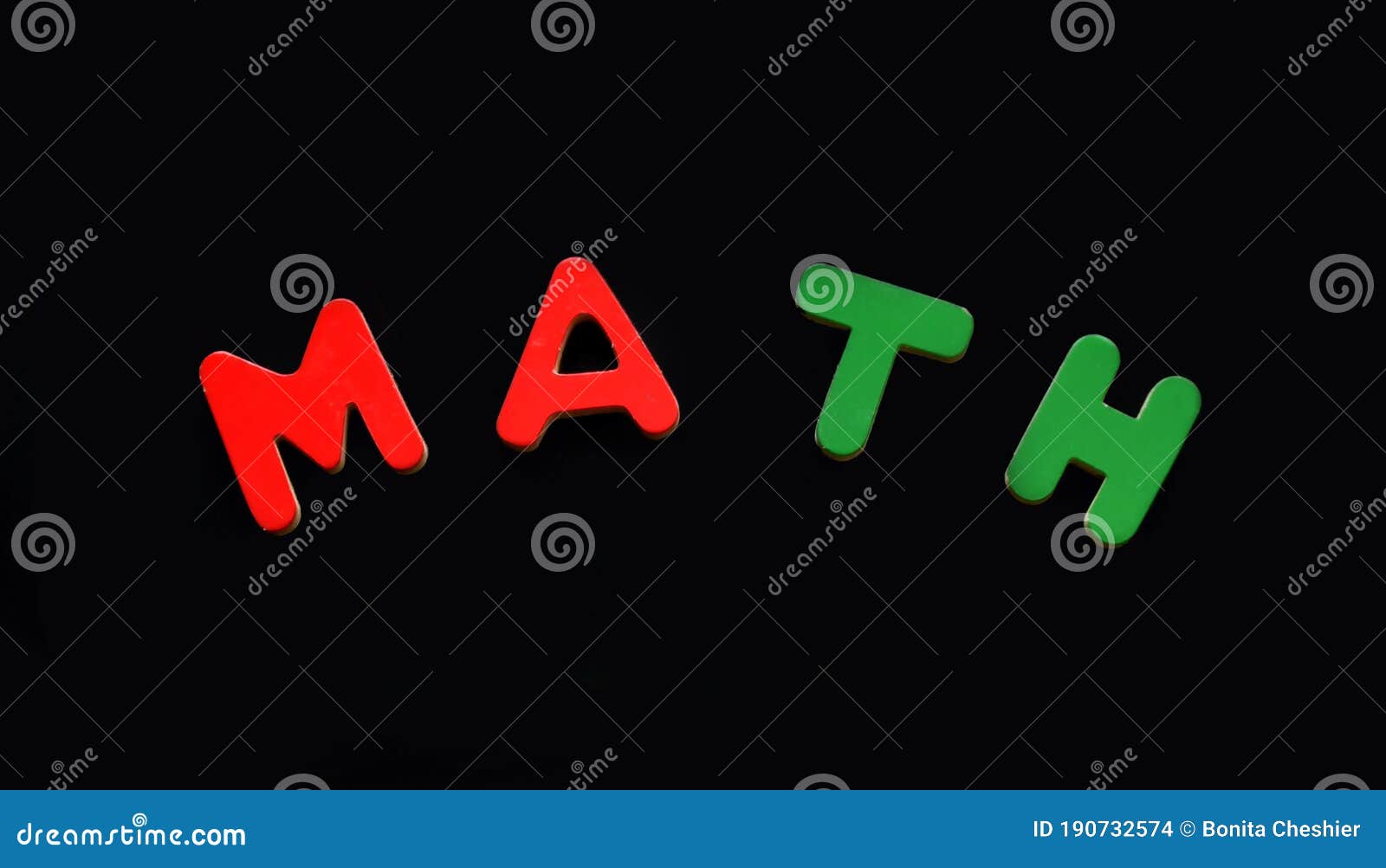 Letters Spell Math on Black Stock Photo - Image of board, magnetic ...