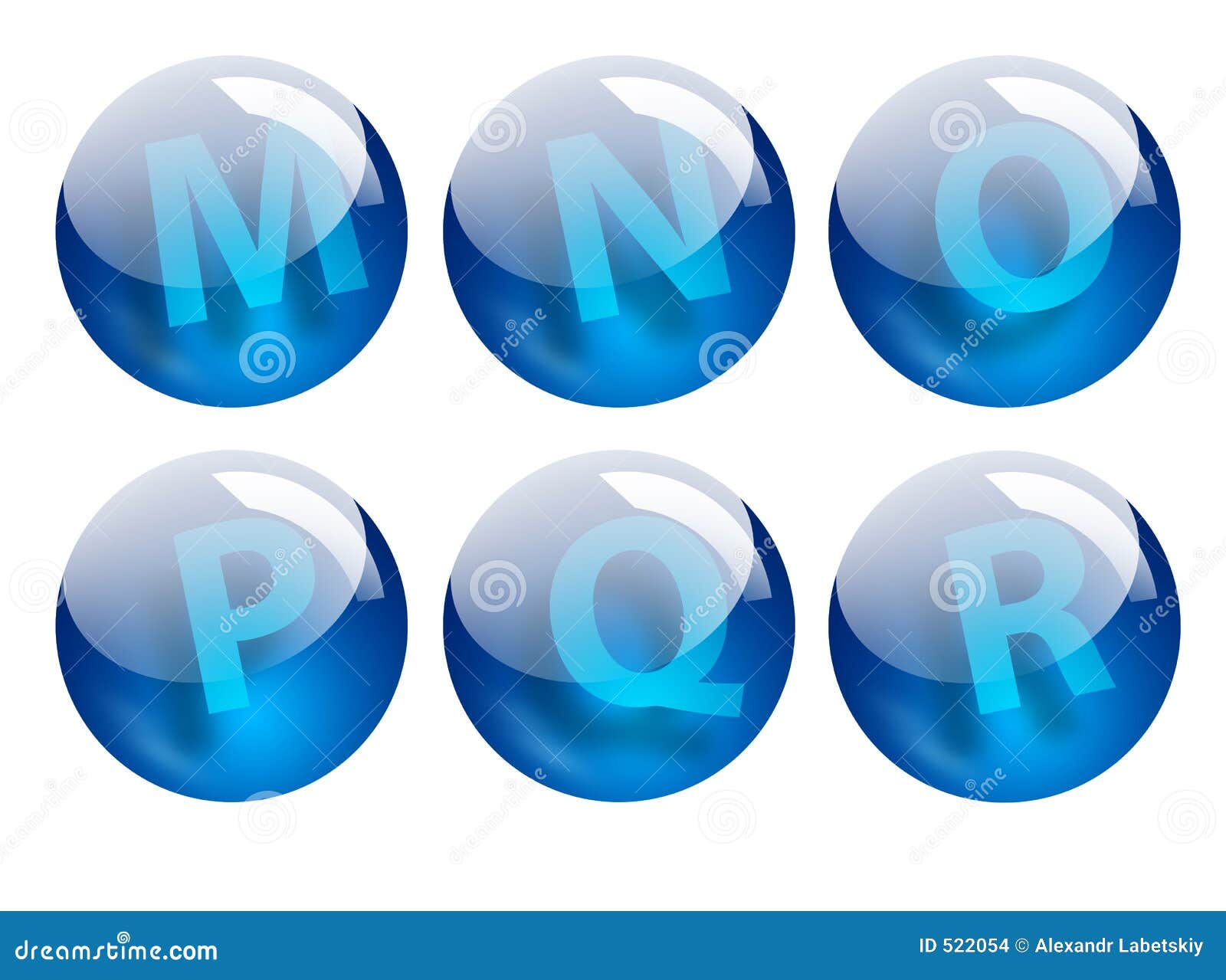 Letters spheres stock illustration. Illustration of symbol - 522054
