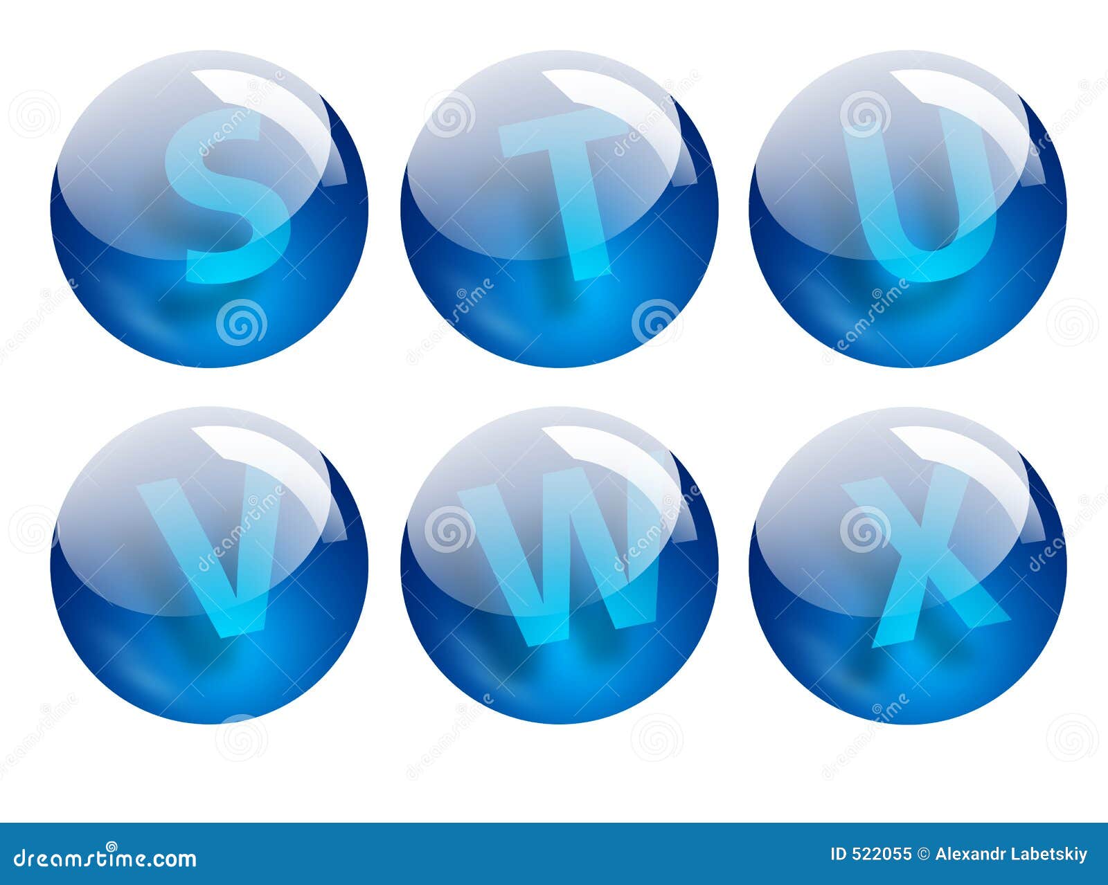 Letters spheres stock illustration. Illustration of light - 522055