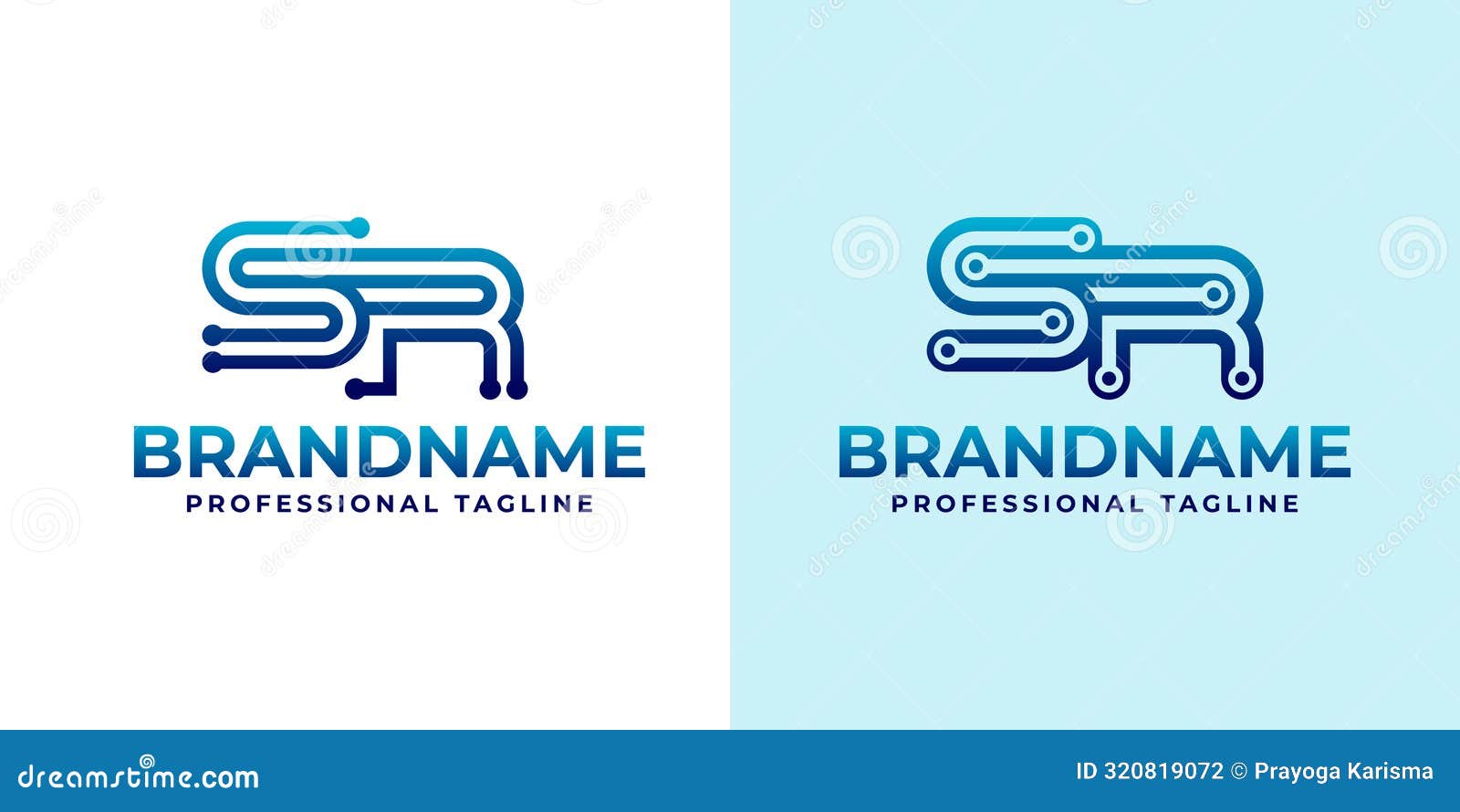 Letters SR Technology Logo, Great for Tech Hardware and Electronics ...