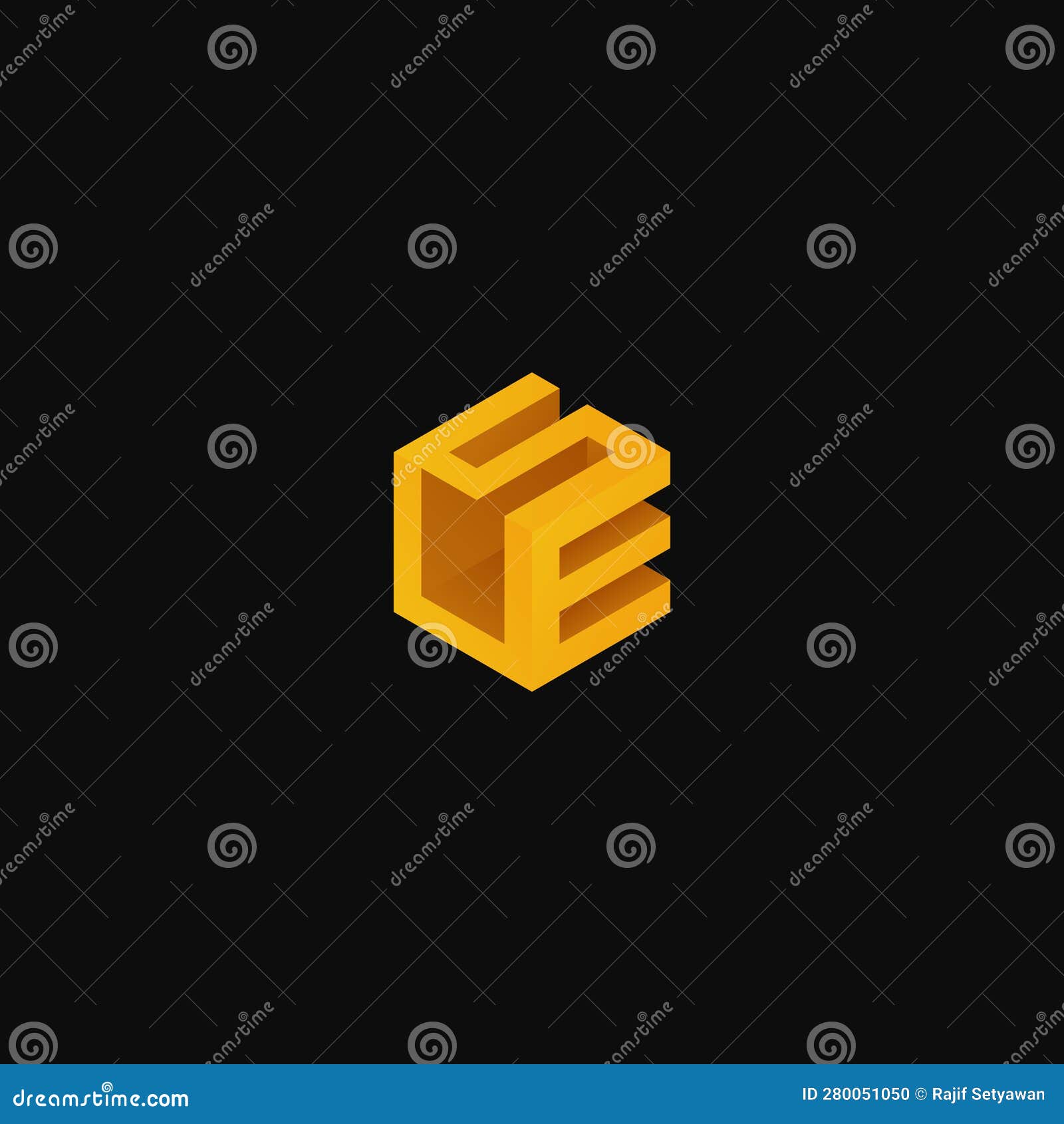 Letters SUE SEU USE UES ESU EUS Cube Box 3D Perspective Logo Stock ...