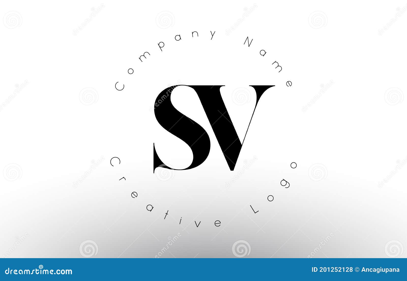 Letters SV S V Logo with a Minimalist Design. Simple SV S V Icon with ...