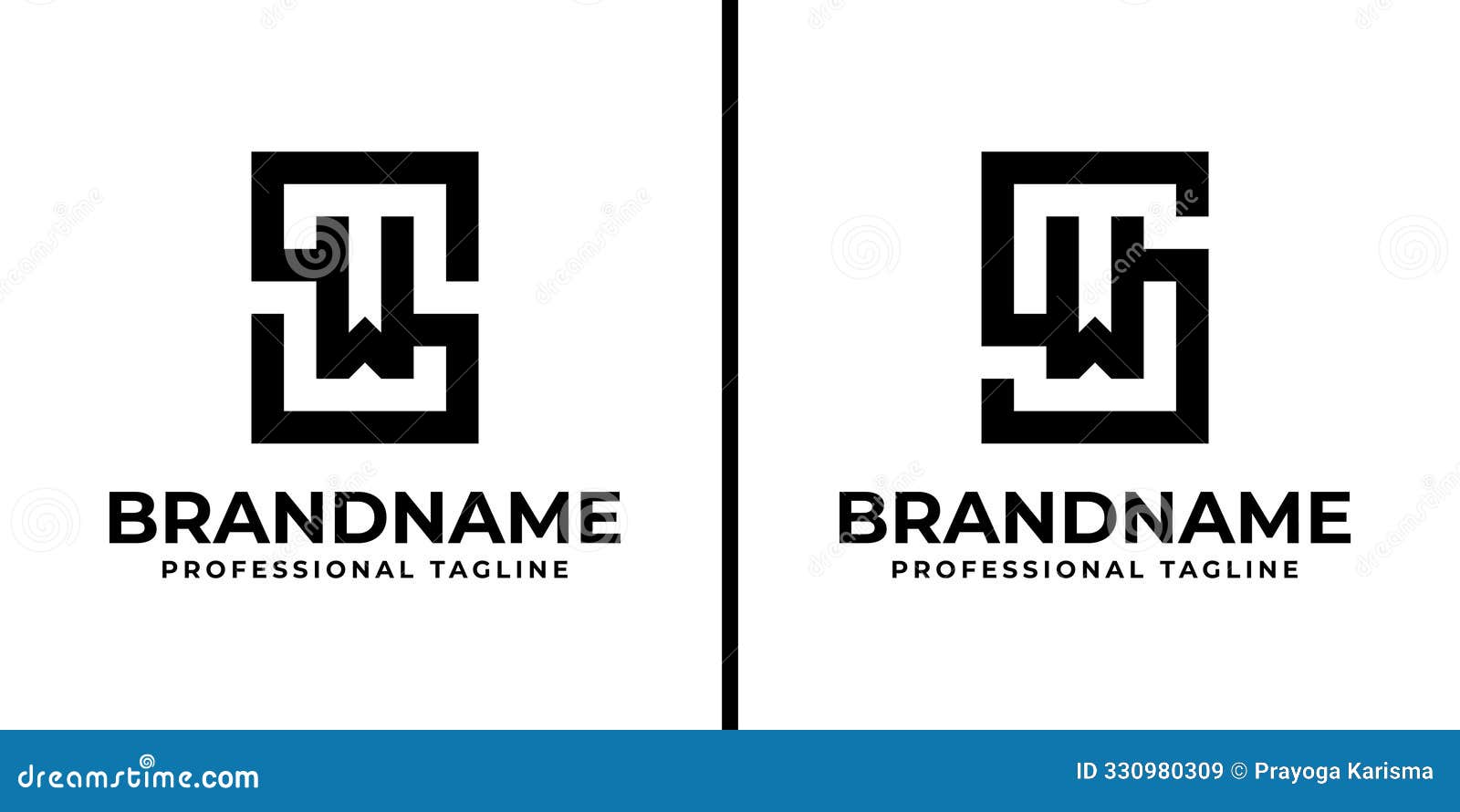 Letters SW Monogram Logo, Suitable for Any Business with WS or SW ...