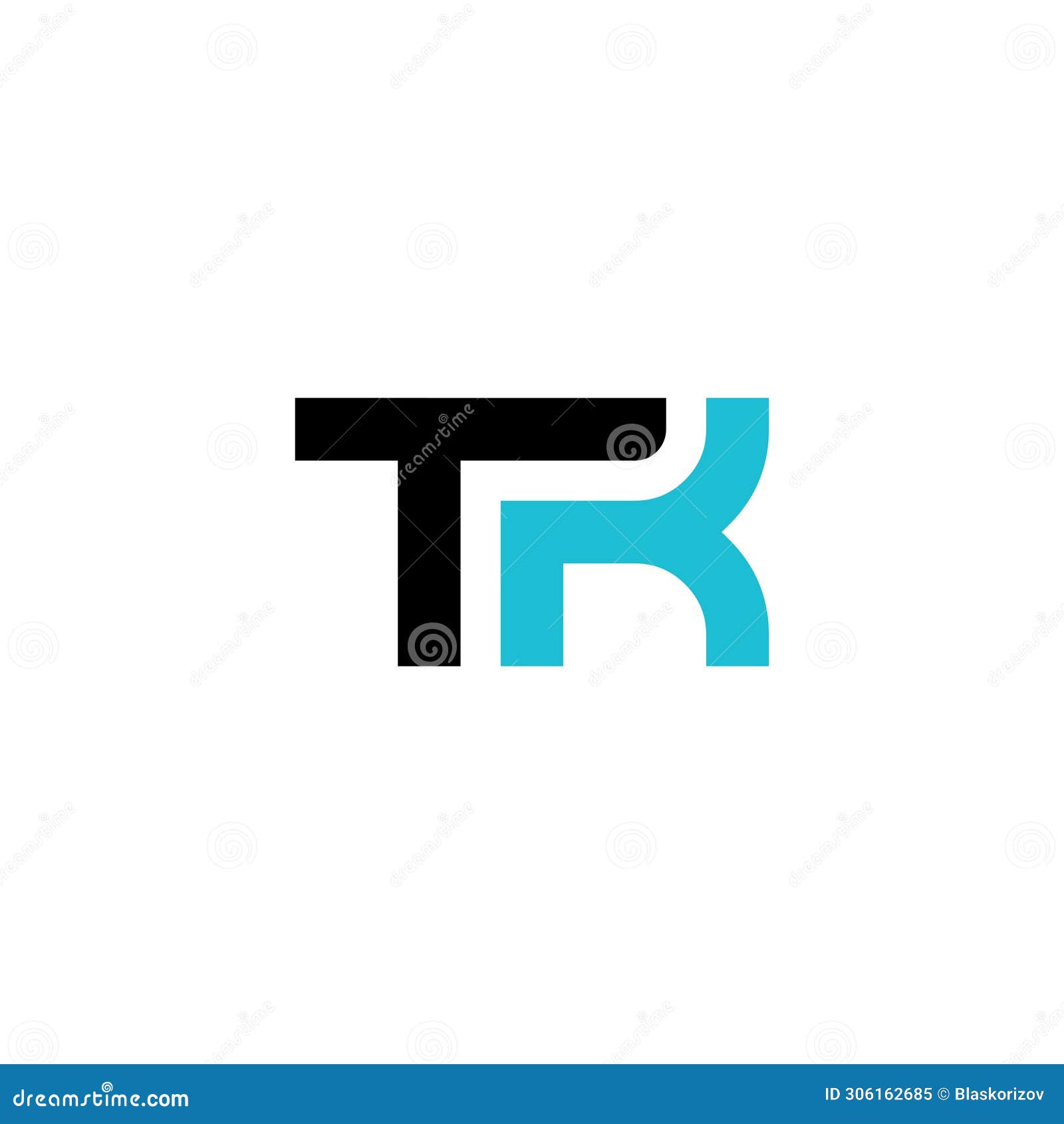 Letters T and K Tk Logo Vector Stock Vector - Illustration of branding ...