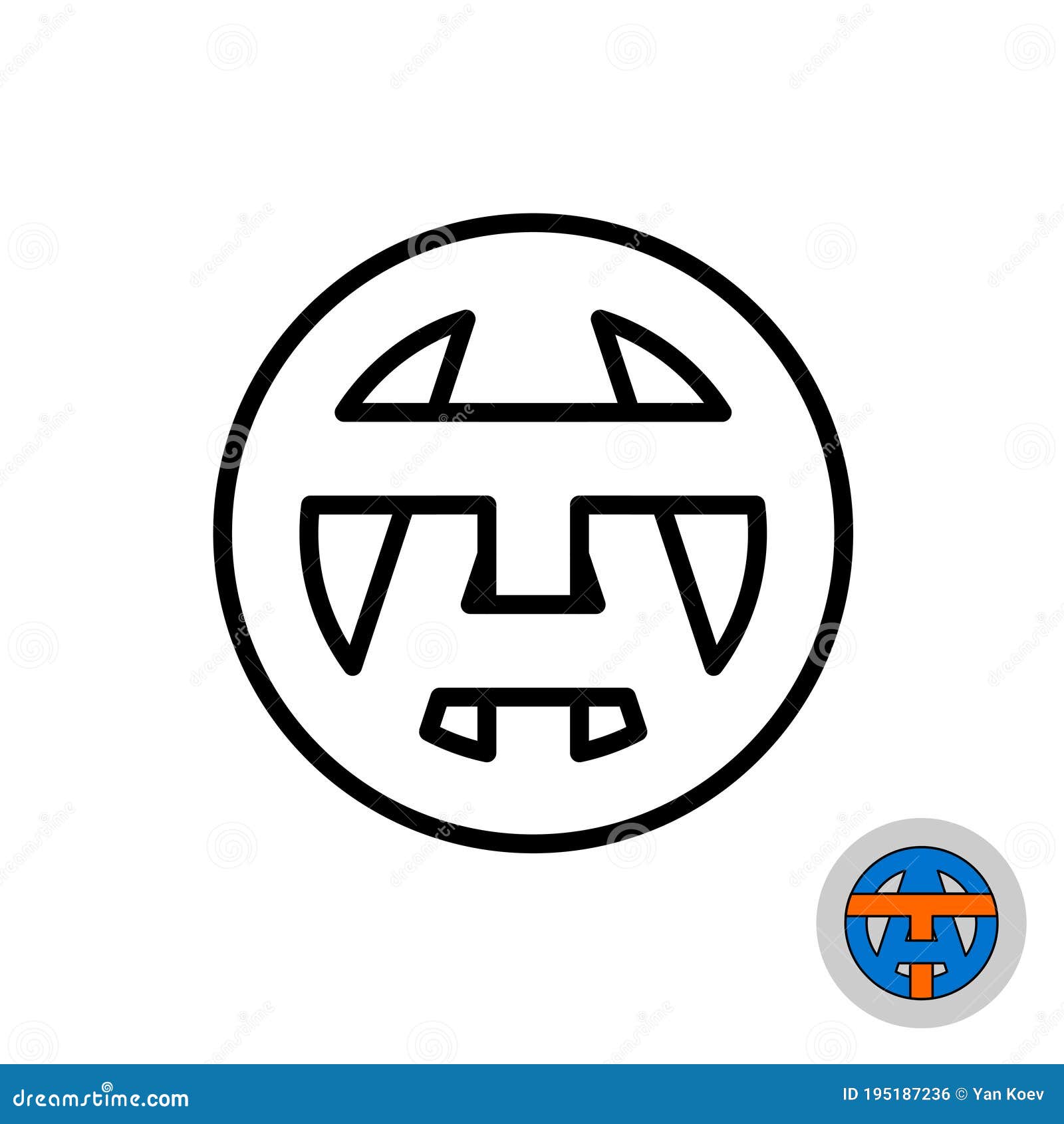 Letters a and T Monogram Logo. at or TA Initials Symbol. Outline Style ...