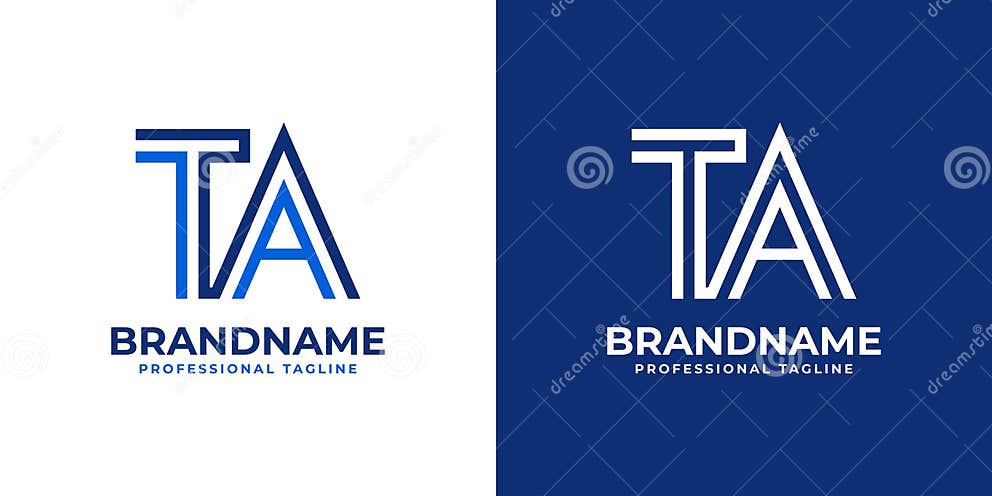 Letters TA Line Monogram Logo, Suitable for Business with TA or at ...