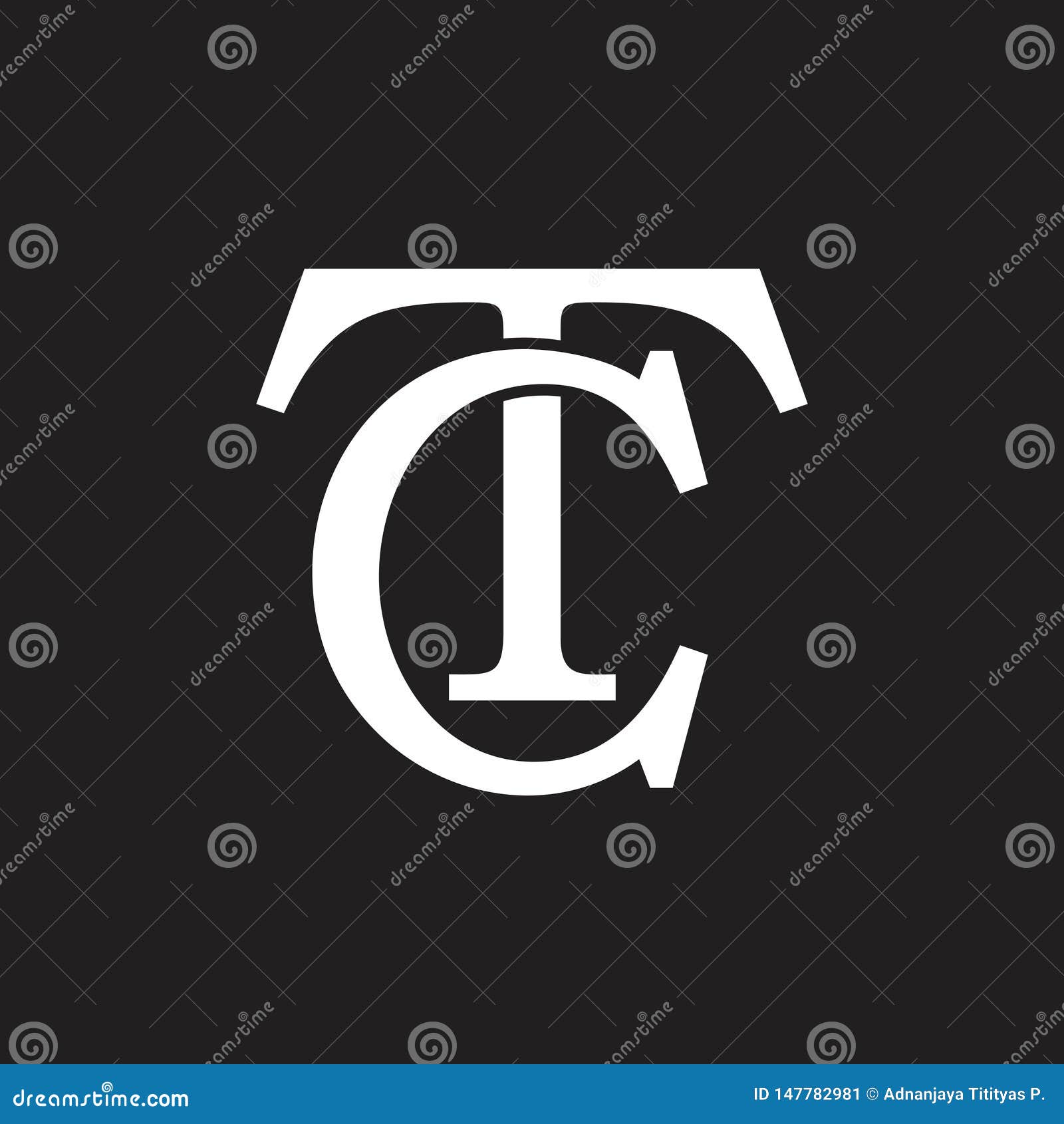 Letters Tc Simple Linked Logo Vector Stock Vector - Illustration of ...