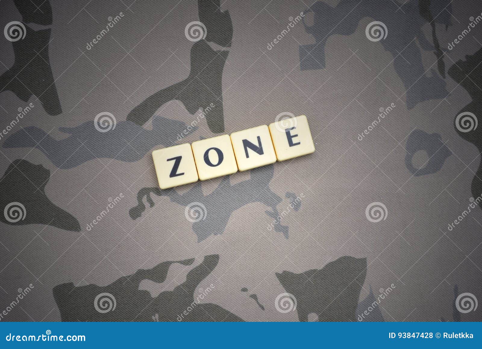 Letters with Text Zone on the Khaki Background. Military Concept Stock ...