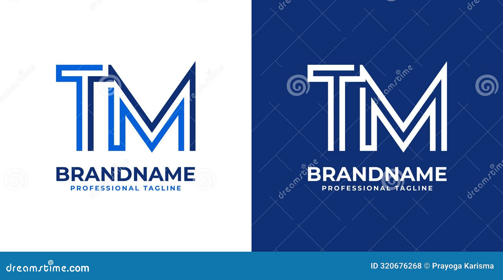 Letters TM Line Monogram Logo, Suitable for Business with TM or MT ...