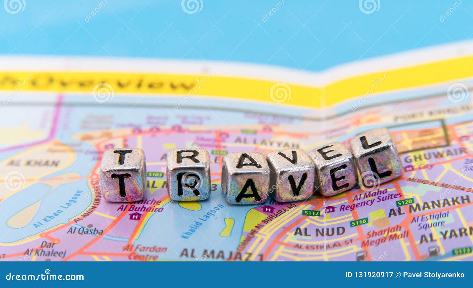 Letters travel on the map stock image. Image of design - 131920917