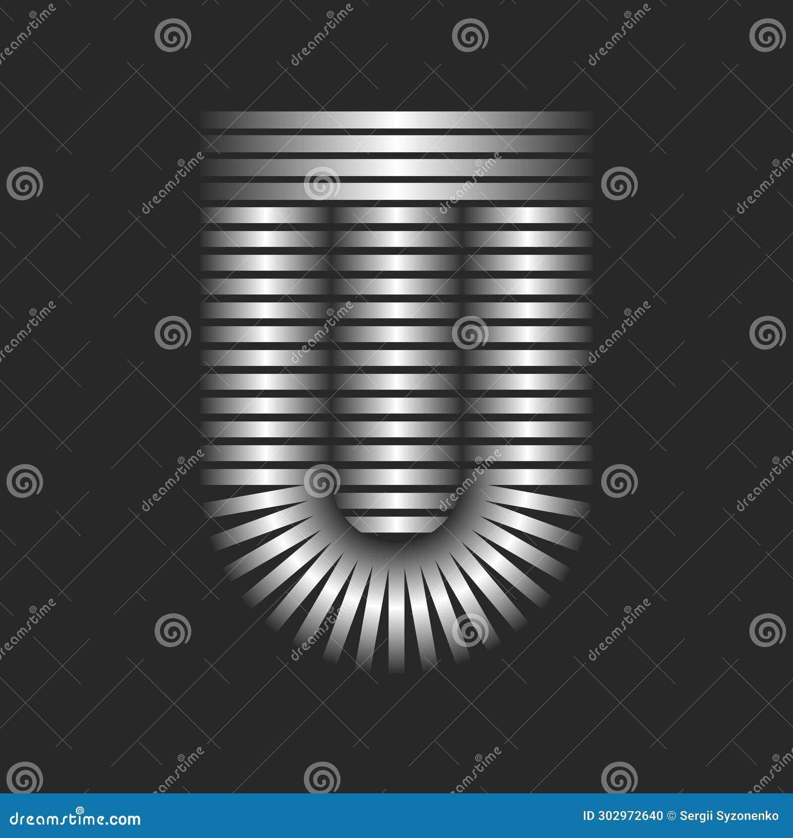 Letters TU or UT Logo Design Silver Thin Parallel Lines, Combination ...