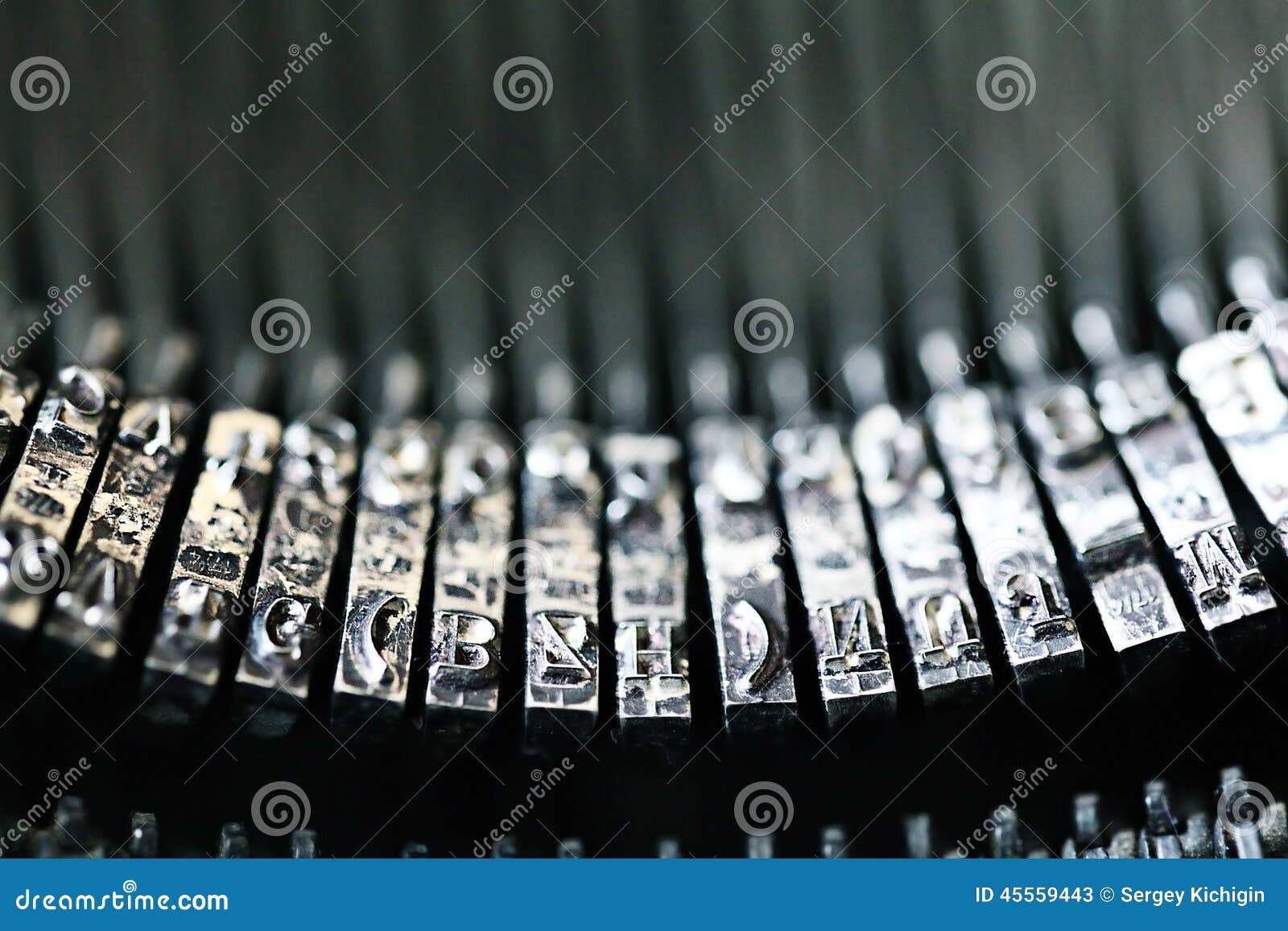 Letters on a Vintage Typewriter Stock Image - Image of close, black ...