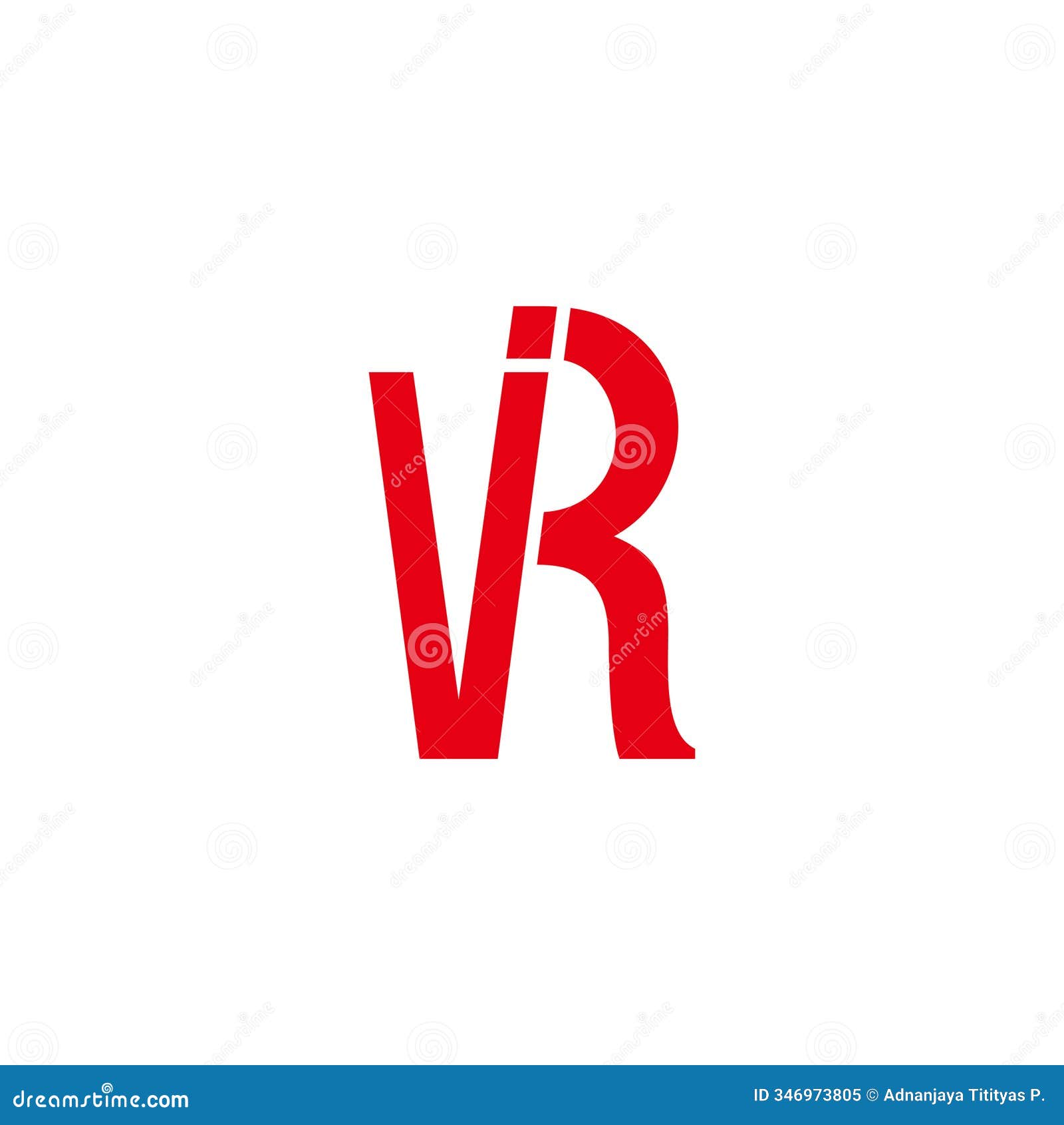 Letters Vir Simple Linked Symbol Logo Vector Stock Vector ...