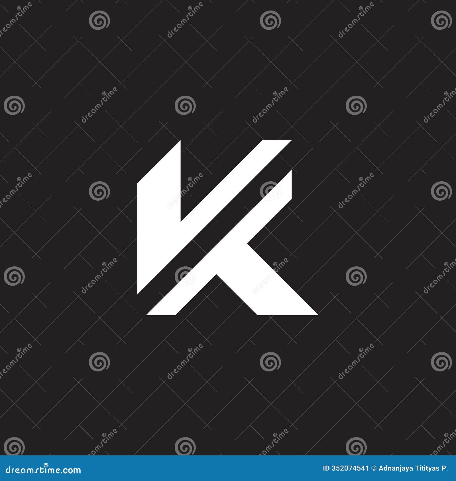 Letters Vtk Simple Motion Slice Logo Vector Stock Vector - Illustration ...