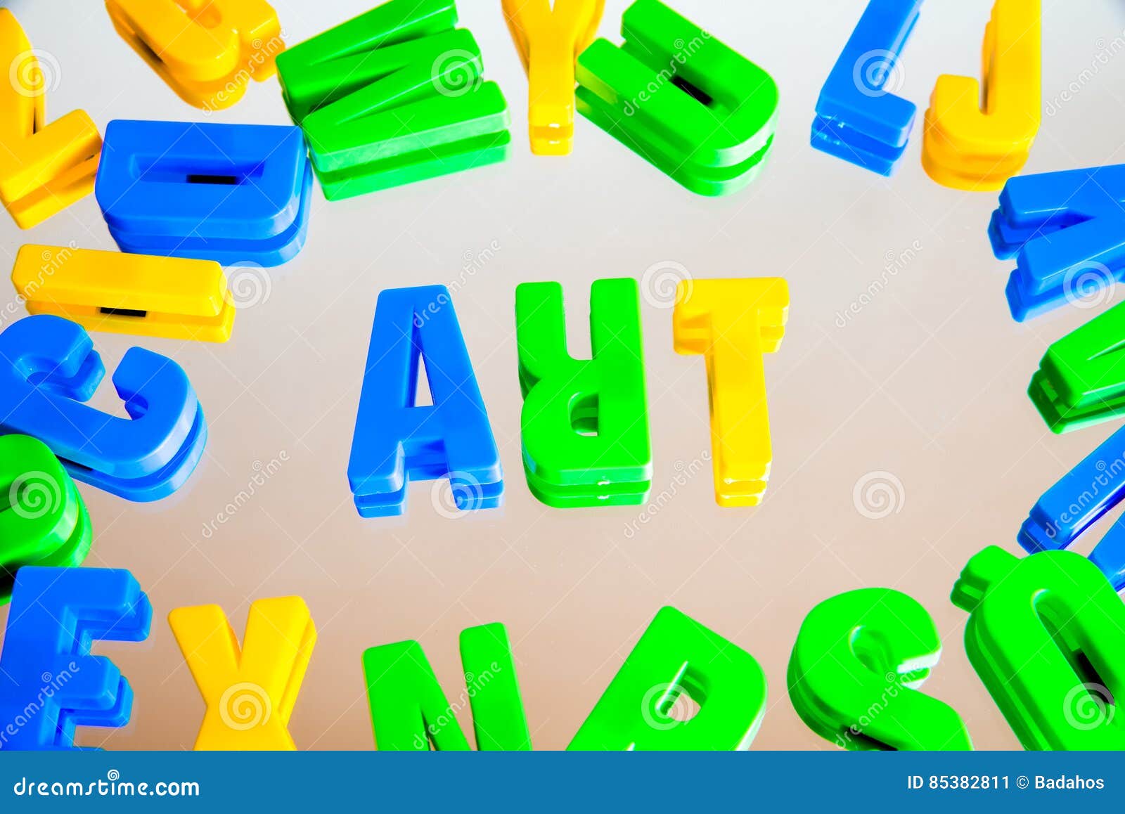 Letters on a White Background Stock Image - Image of preschool, blue ...