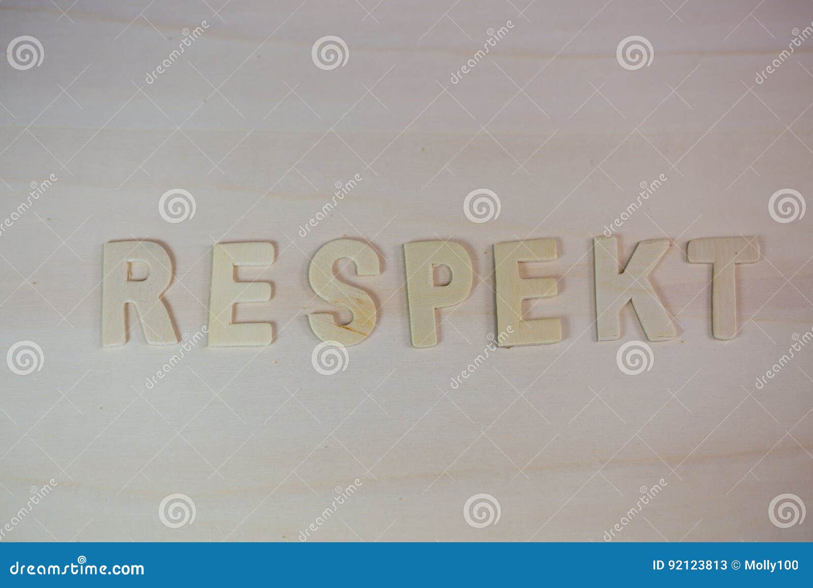 Respect Written In Vintage Letterpress Blocks Stock Photography ...
