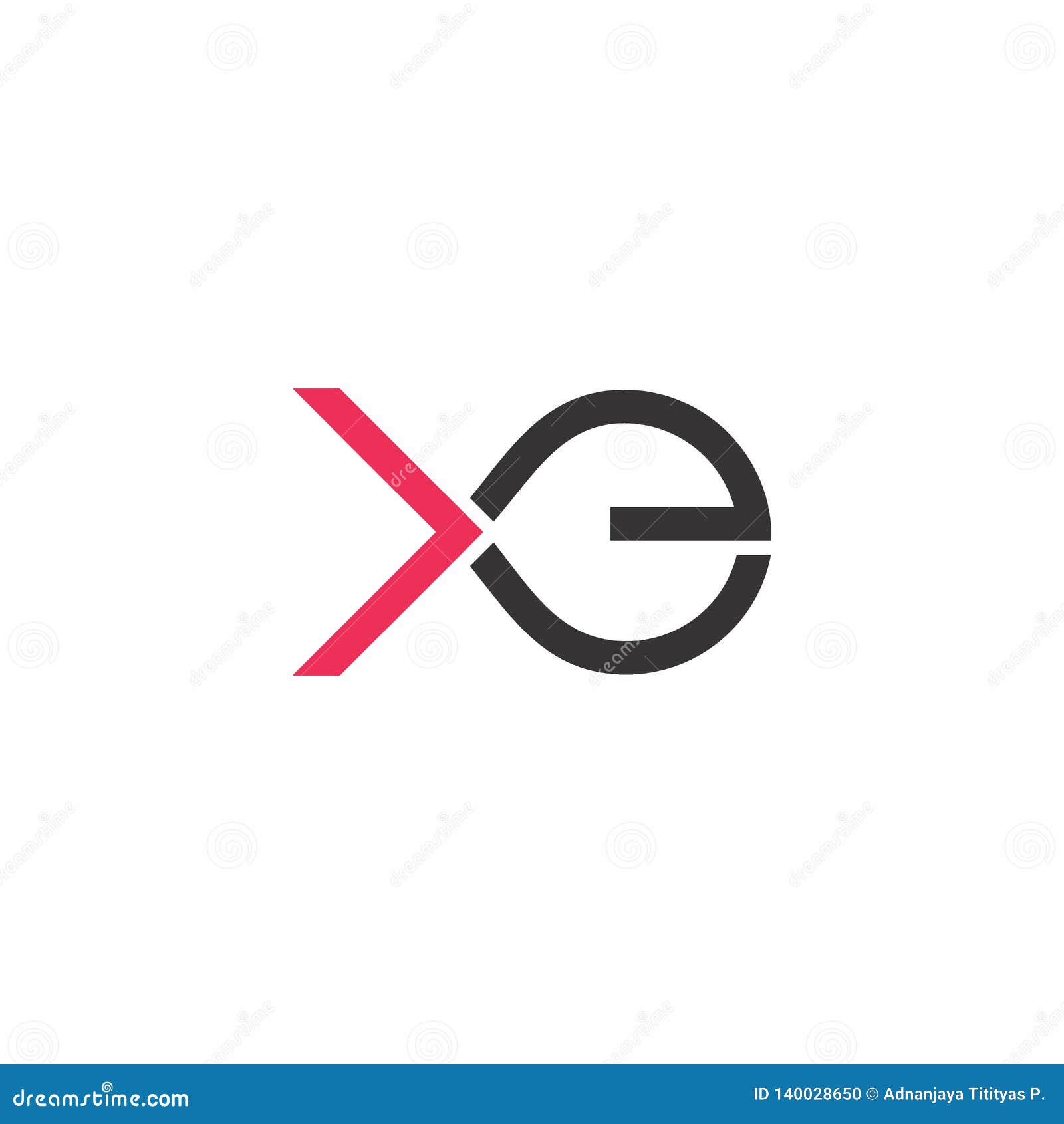 Letters Xe Symbol Logo Vector Stock Vector - Illustration of company ...