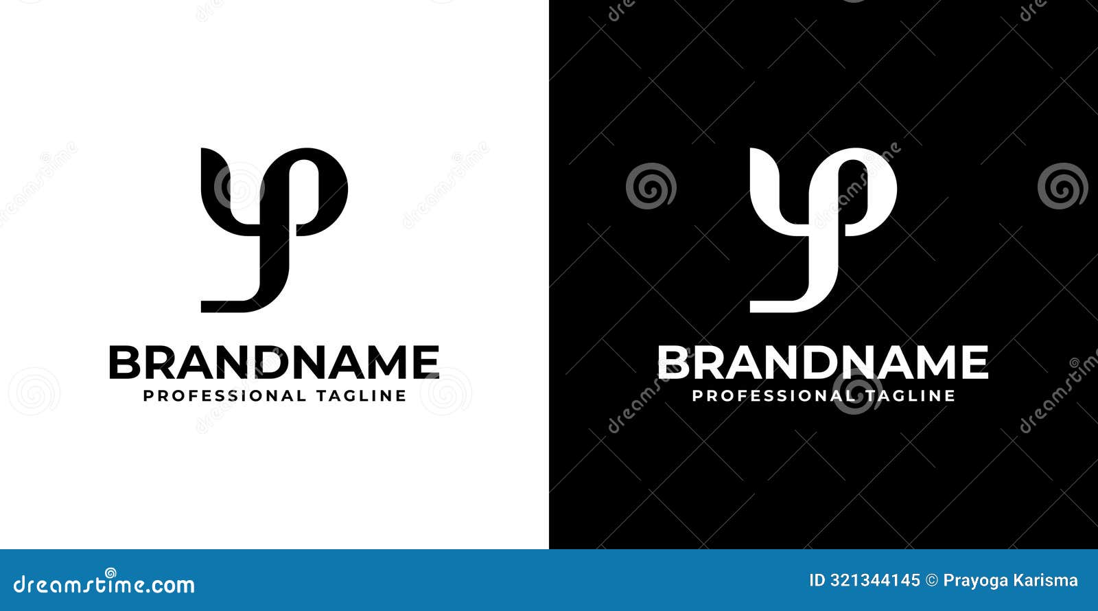 Letters YP Monogram Logo, Suitable for Any Business with PY or YP ...