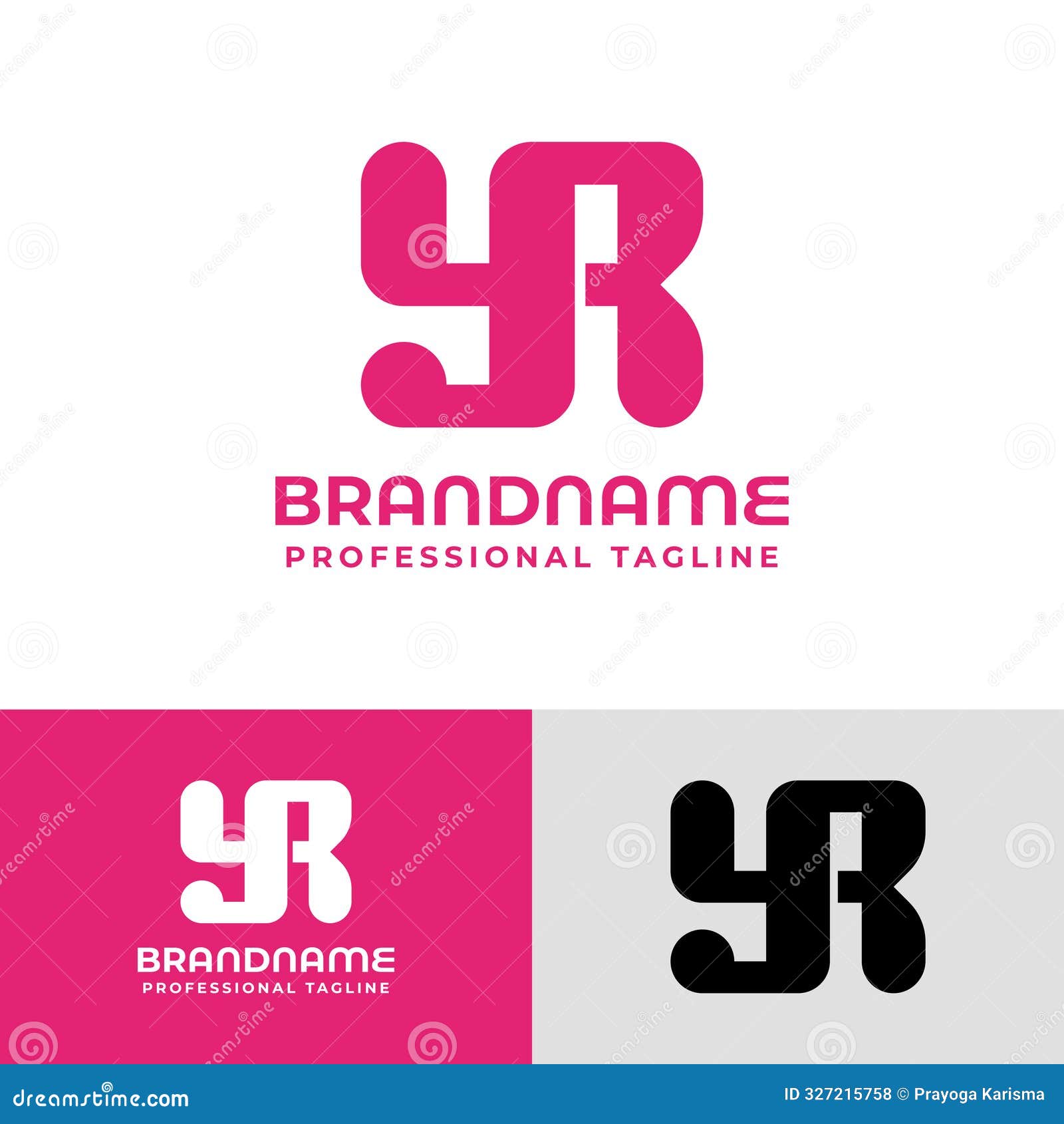 Letters YR Monogram Logo, Great for Multisector Company Branding Stock ...