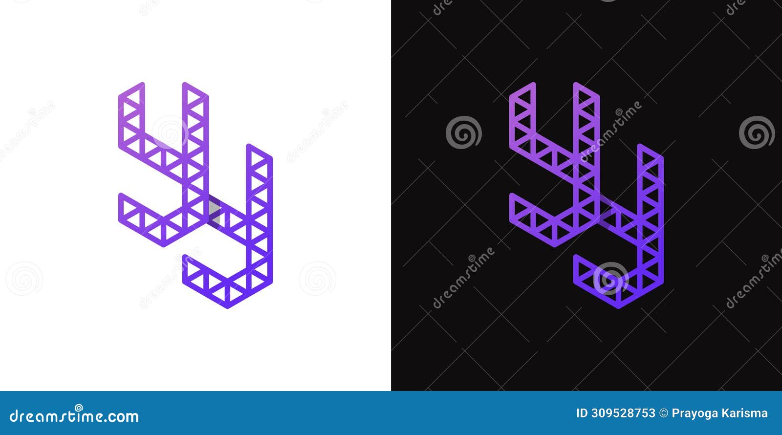 Letters JM And MJ Polygon Logo, Suitable For Business Related To ...