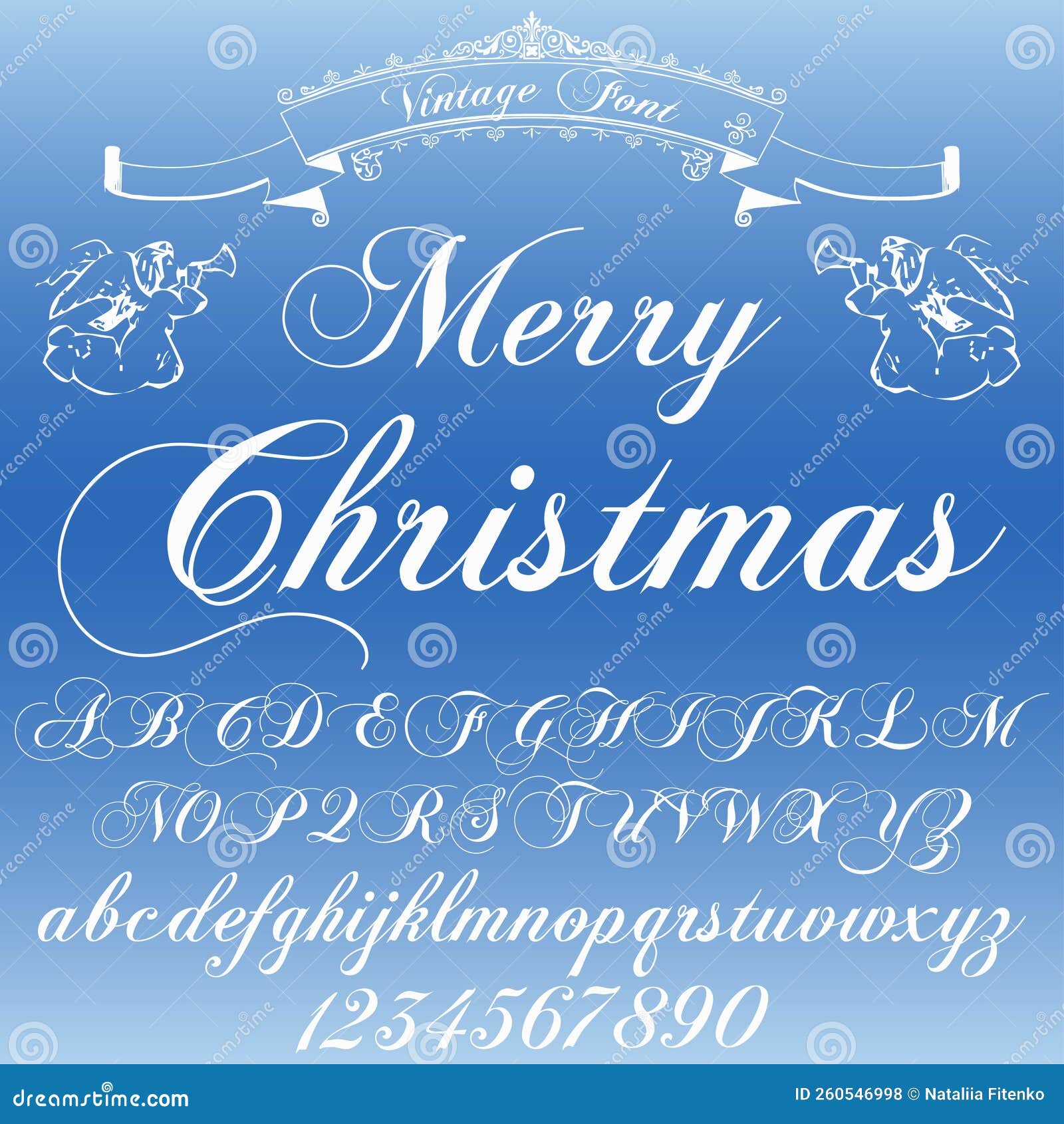 Lettertype. Lettertype. Script. Oud Stijlvintonijnscript, Lettertype ...