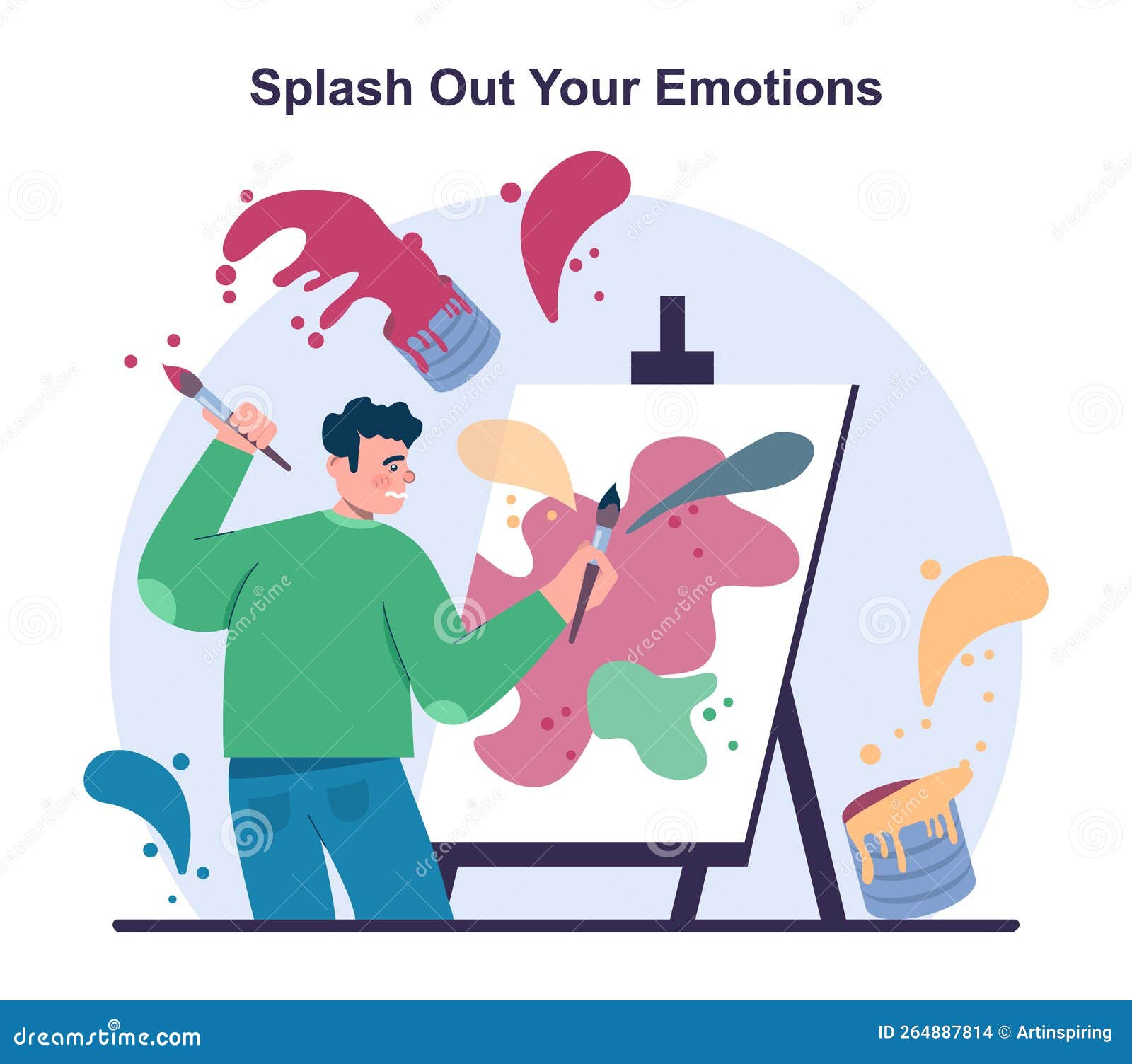 Letting Out Your Emotions. the Concept of the BASIC Ph Stock Vector ...