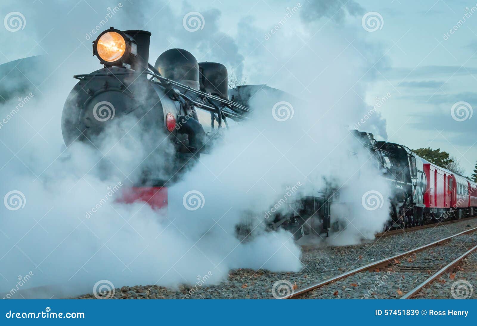 Letting of Steam stock image. Image of train, zealand - 57451839