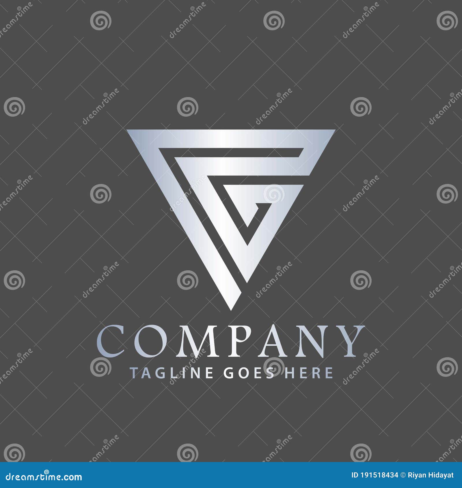 Lettr G Triangle Abstract Logos Design Vector Illustration Template ...