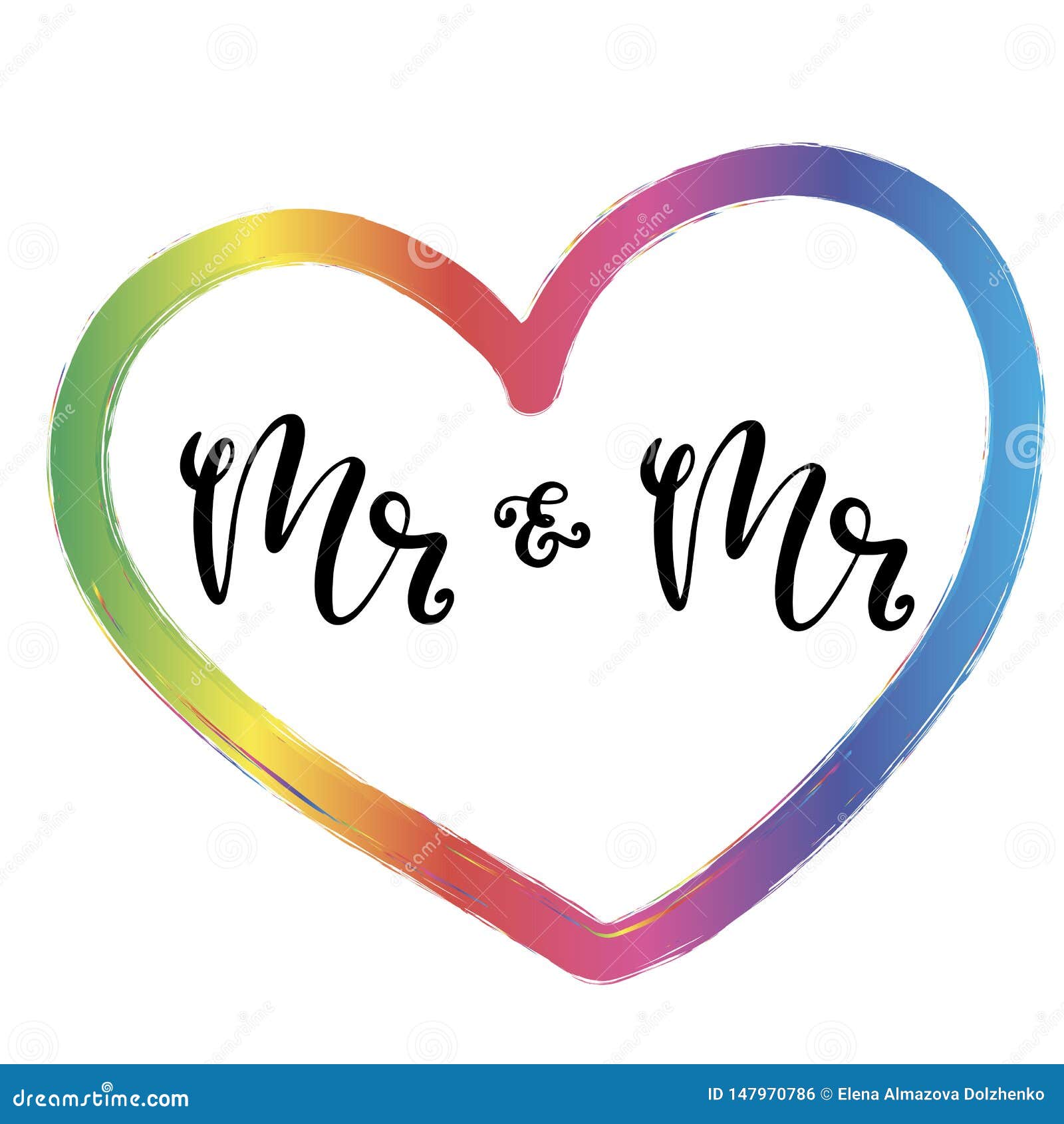 Lettrage De Fiert De Lgbt Pour Le Mariage Homosexuel Illustration De