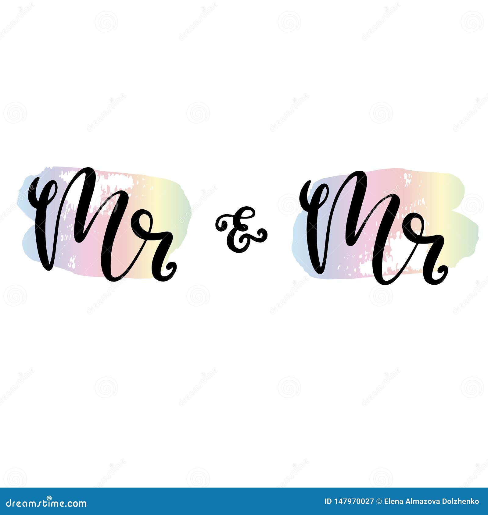 Lettrage De Fierté De Lgbt Pour Le Mariage Homosexuel Illustration De