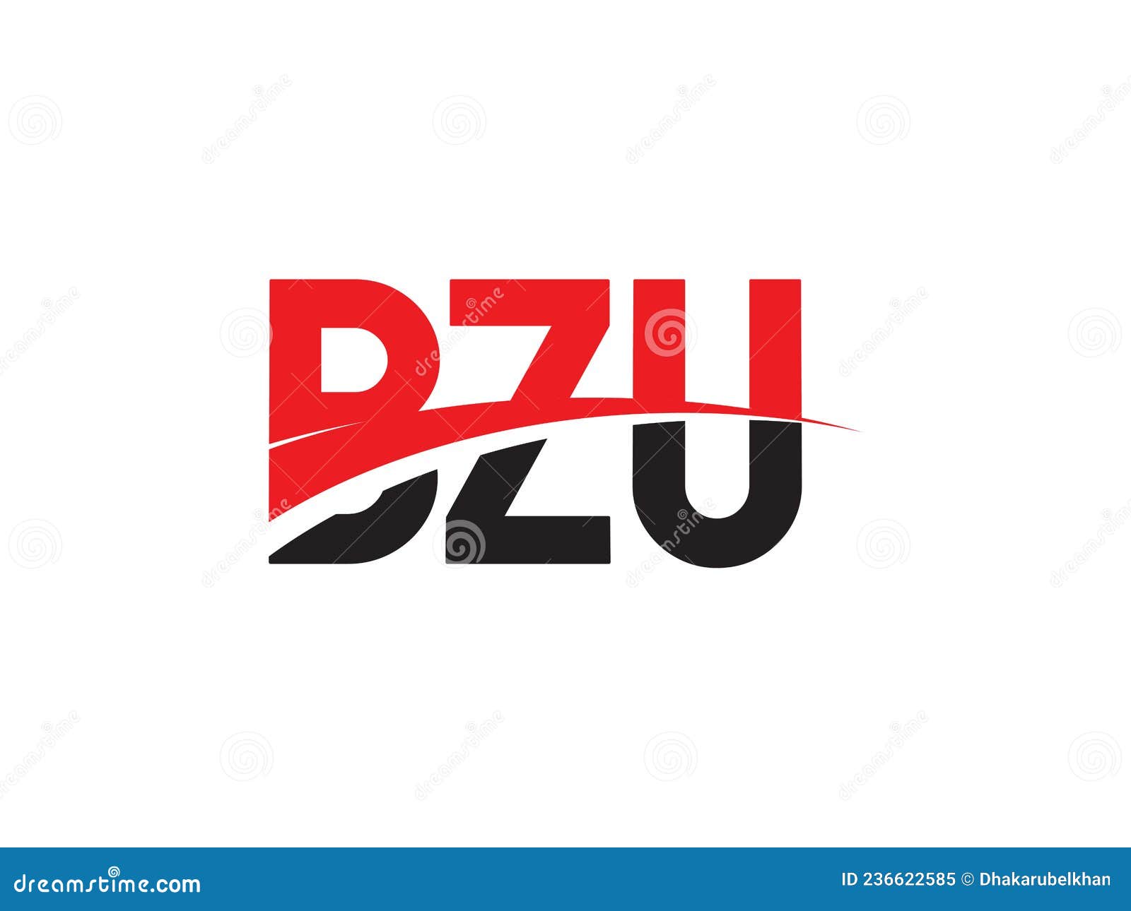 Lettre Bzu Logo Initial Dessin Vectoriel Illustration de Vecteur ...