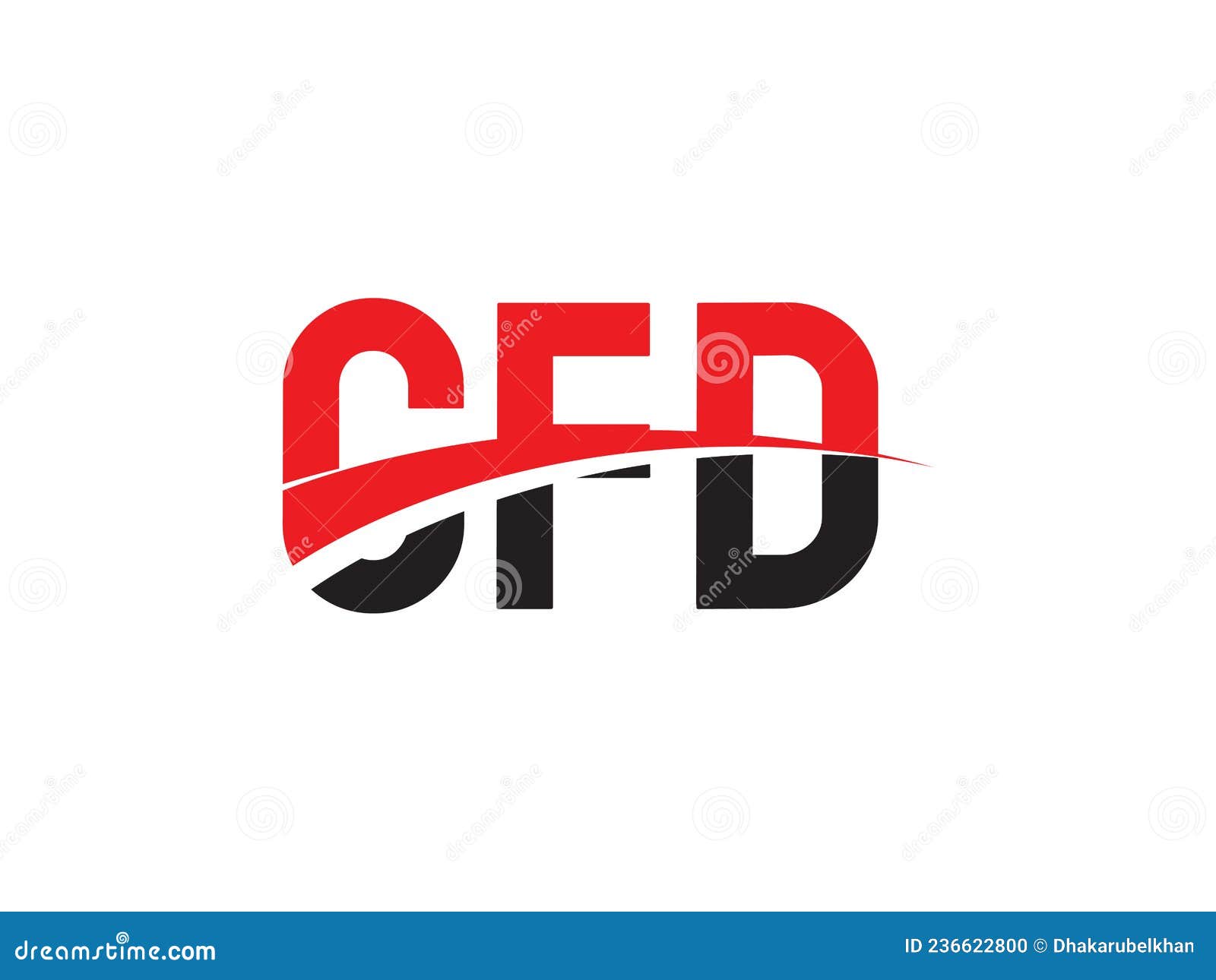 Lettre Cfd Logo Initial Illustration Du Vecteur De Conception ...