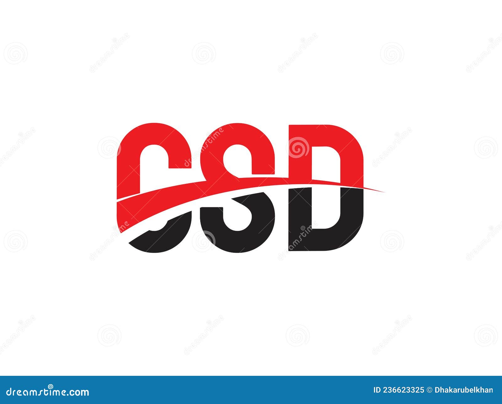 Lettre Csd Logo Initial Illustration Vectorielle De Conception ...